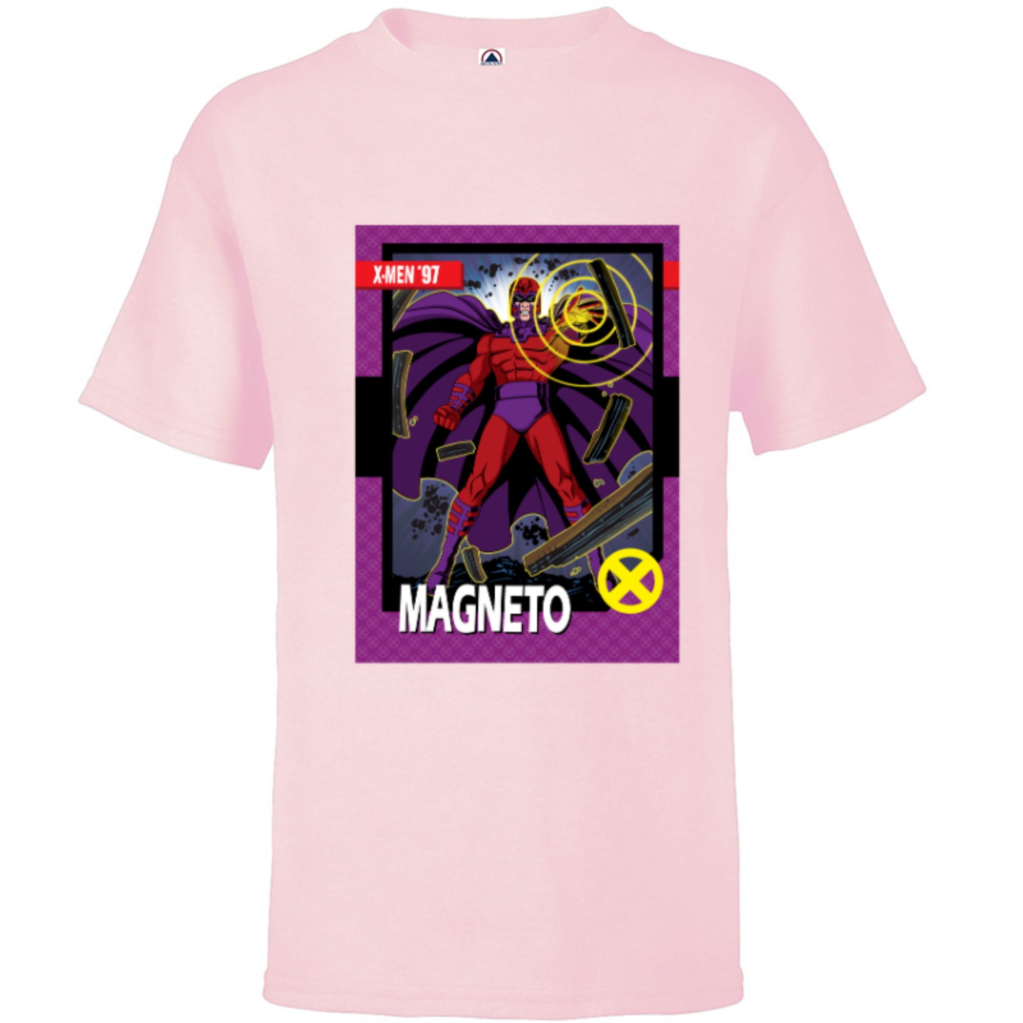 Marvel Studios X-Men ’97 Magneto Retro Trading Card- Short Sleeve T-Shirt for Kids - Customized ...