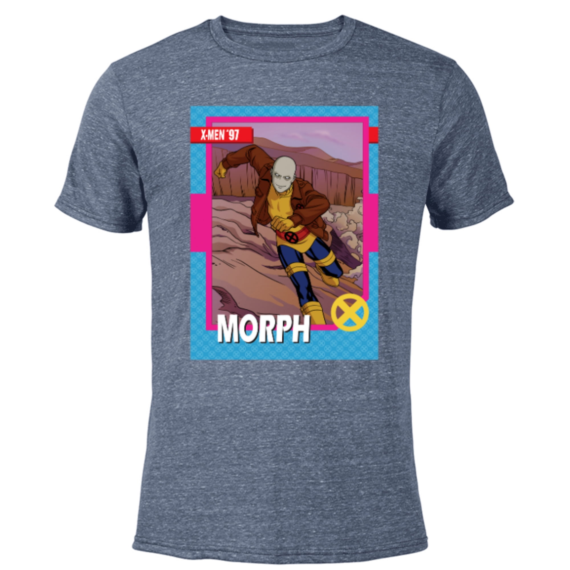 Marvel Studios X-Men ’97 Morph Retro Trading Card- Short Sleeve Blended T-Shirt for Adults ...