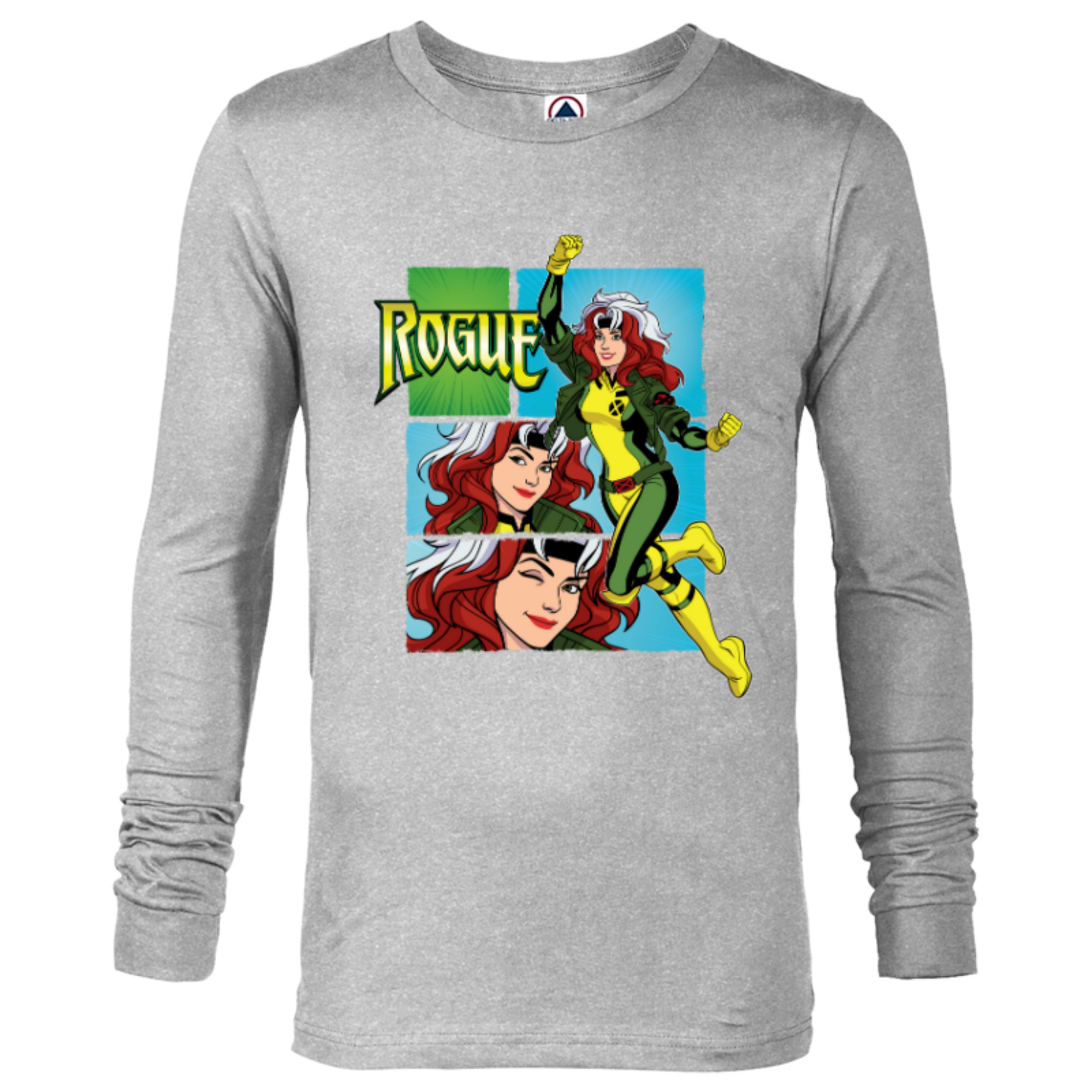 Marvel Studios X-Men ’97 Rogue Wink Logo & Action Panels- Long Sleeve T ...