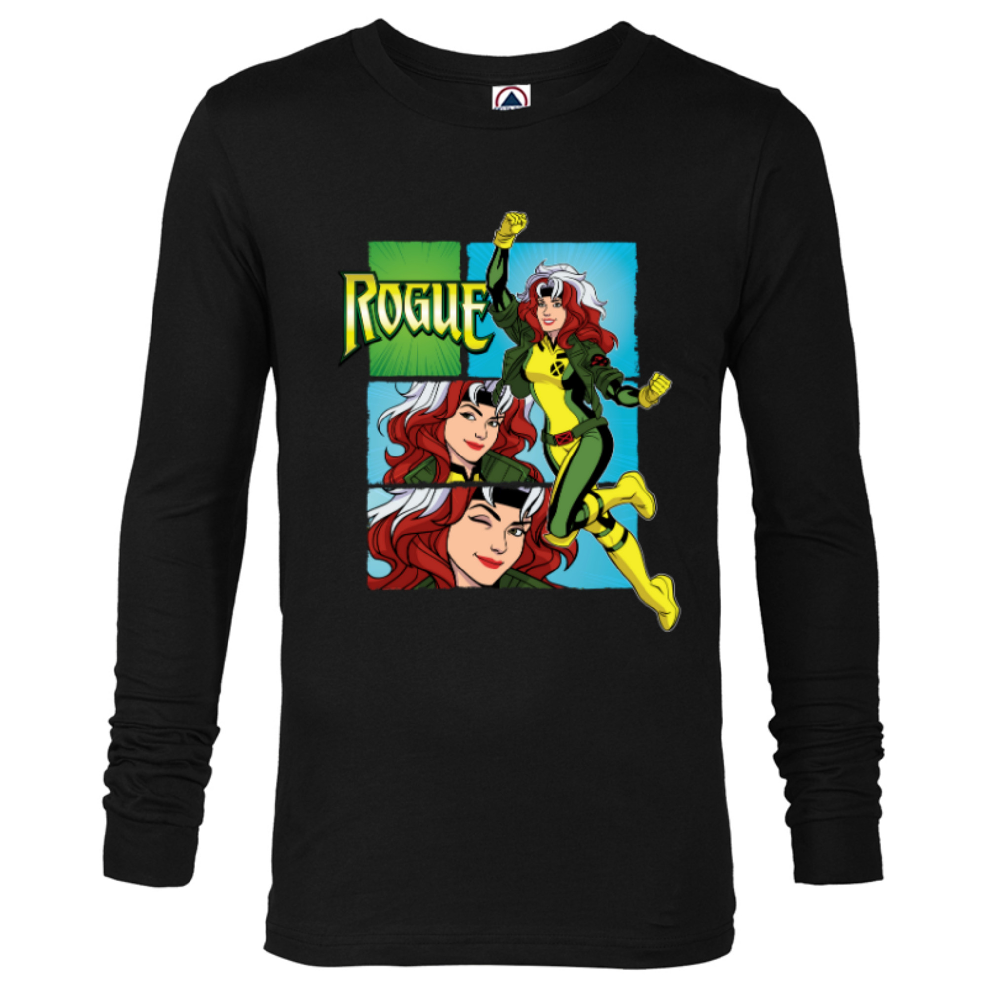 Marvel Studios X-Men ’97 Rogue Wink Logo & Action Panels- Long Sleeve T ...