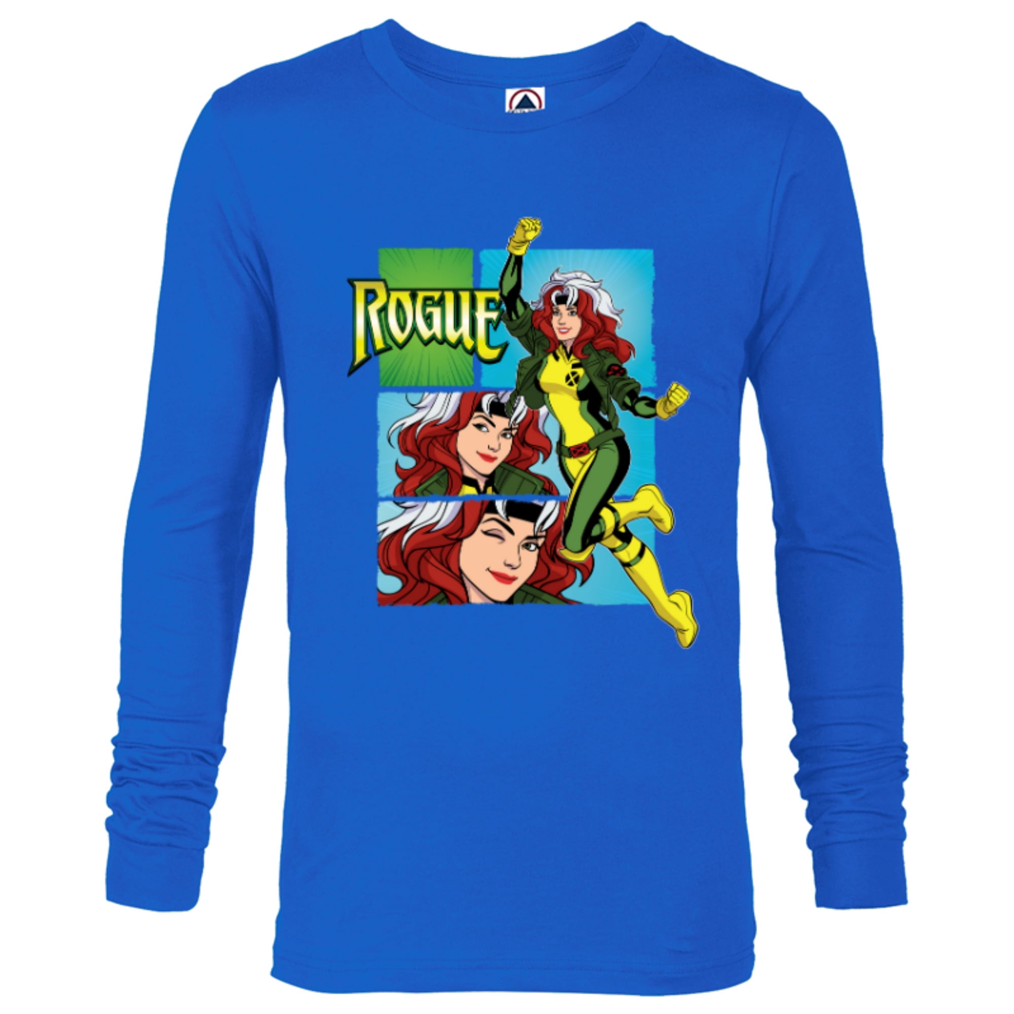 Marvel Studios X-Men ’97 Rogue Wink Logo & Action Panels- Long Sleeve T ...