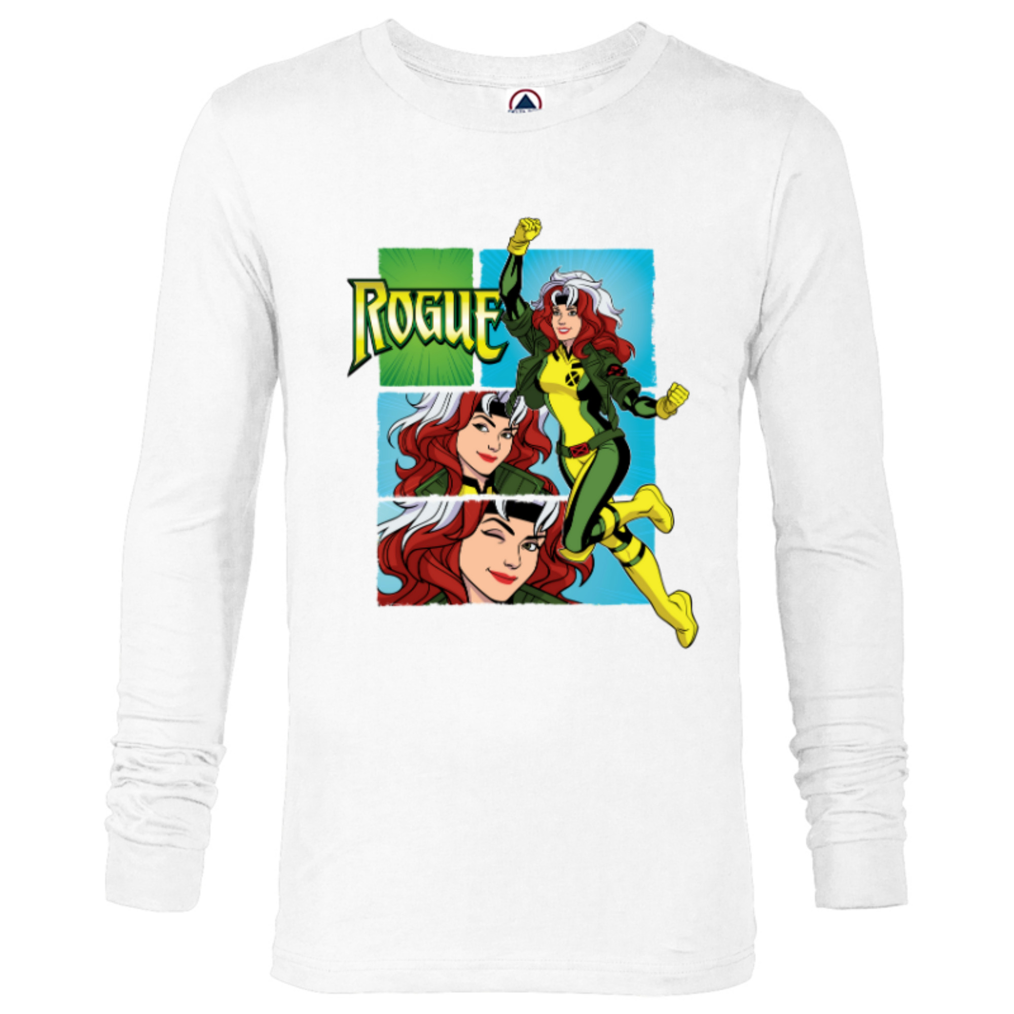 Marvel Studios X-Men ’97 Rogue Wink Logo & Action Panels- Long Sleeve T ...
