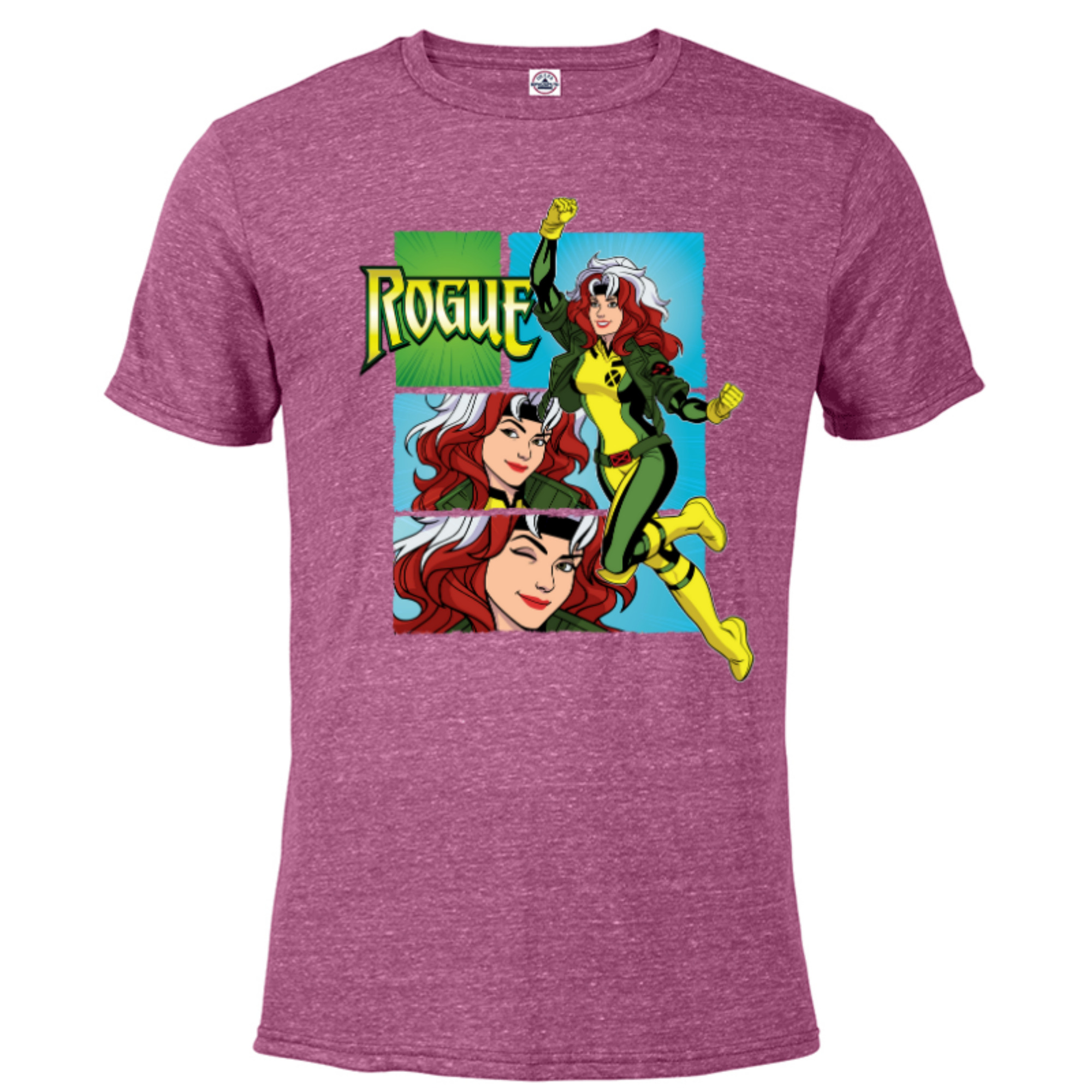 Marvel Studios X-Men ’97 Rogue Wink Logo & Action Panels- Short Sleeve ...