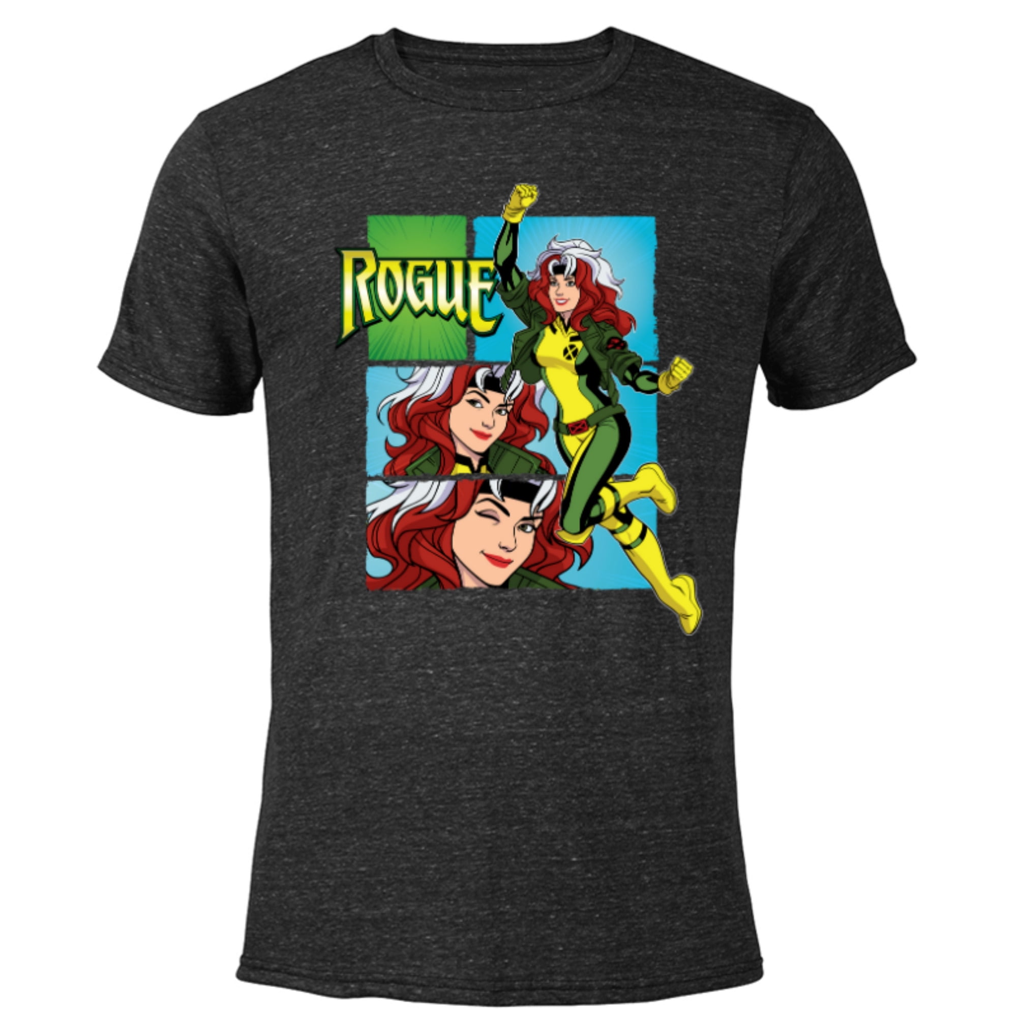 Marvel Studios X-Men ’97 Rogue Wink Logo & Action Panels- Short Sleeve ...