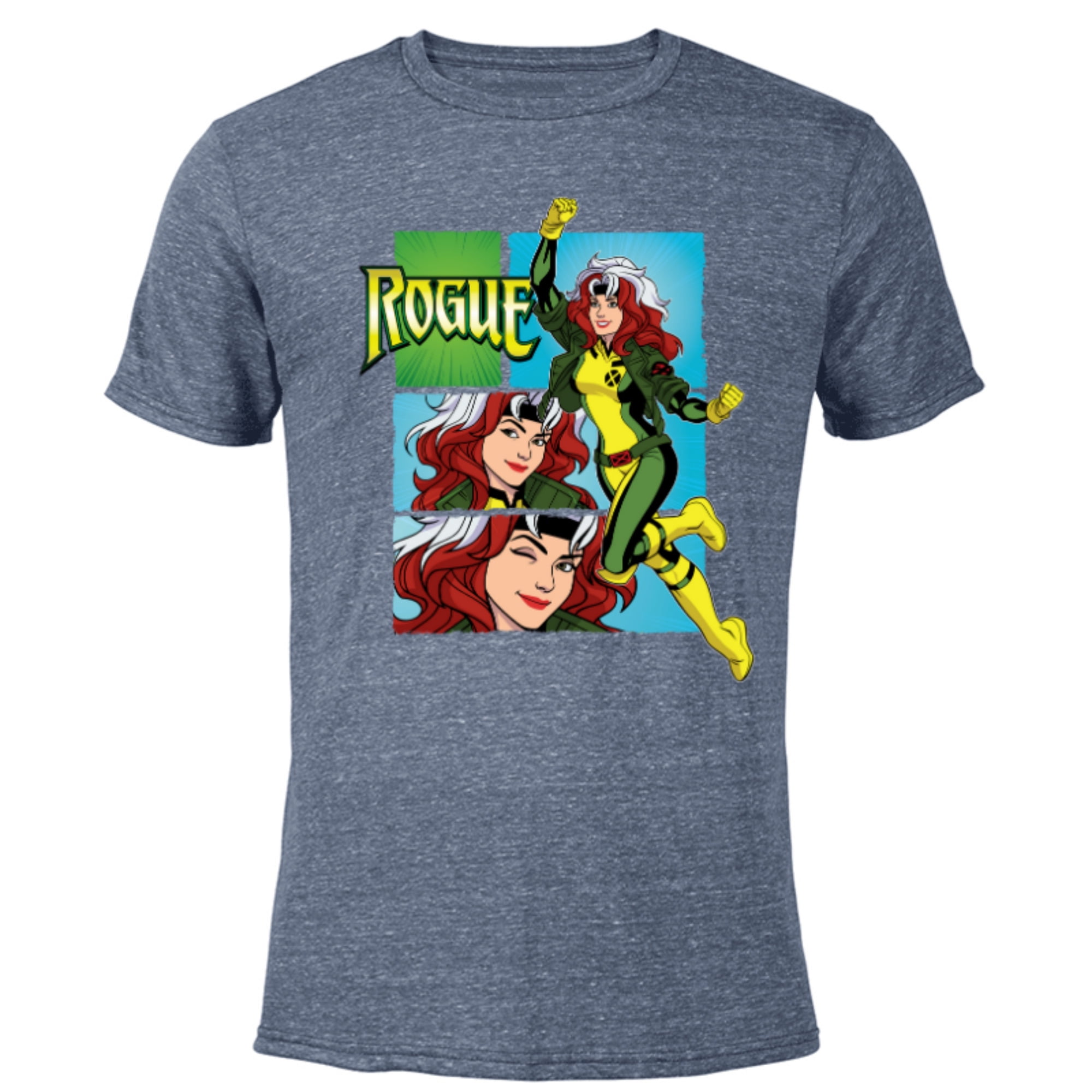 Marvel Studios X-Men ’97 Rogue Wink Logo & Action Panels- Short Sleeve ...