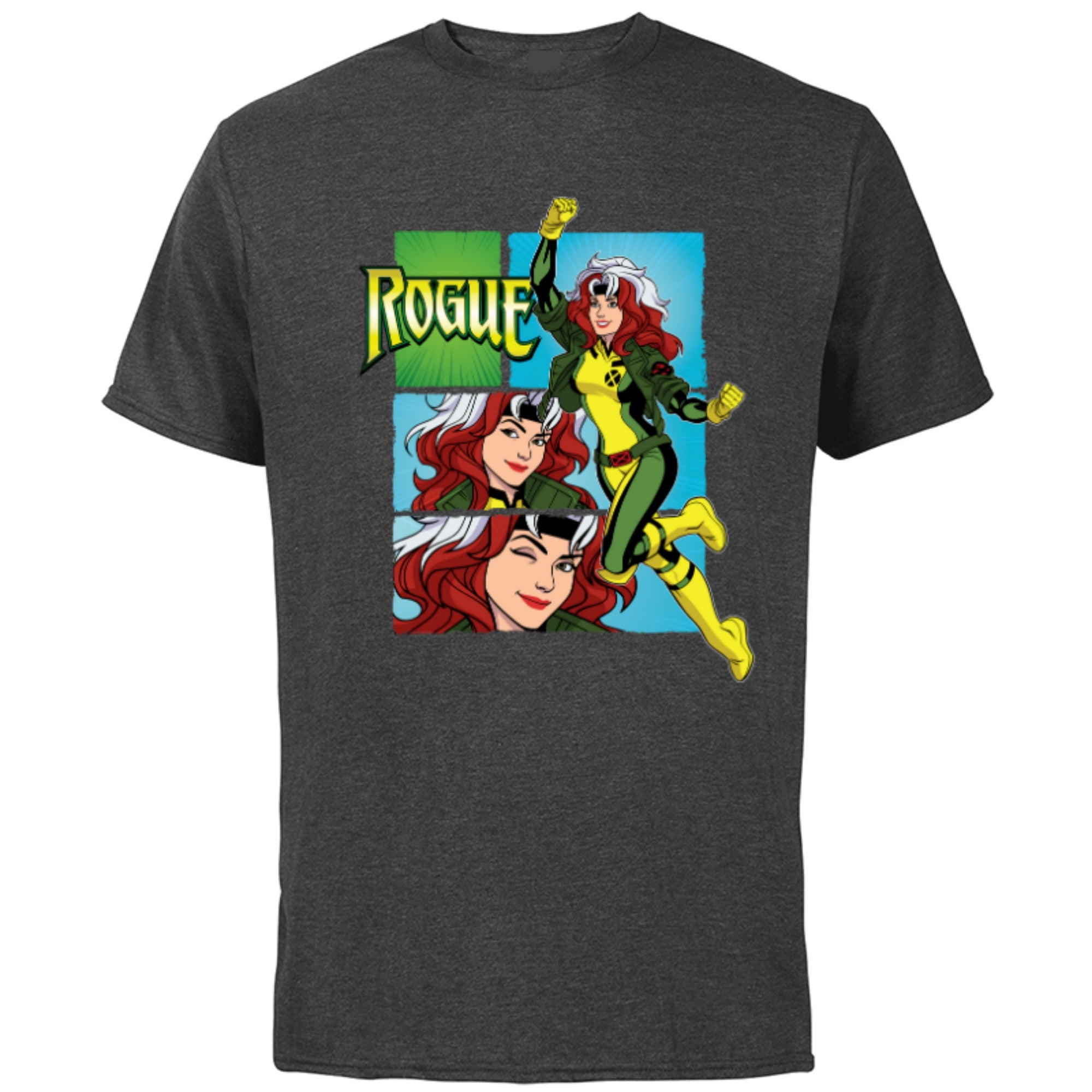 Marvel Studios X-Men ’97 Rogue Wink Logo & Action Panels- Short Sleeve ...