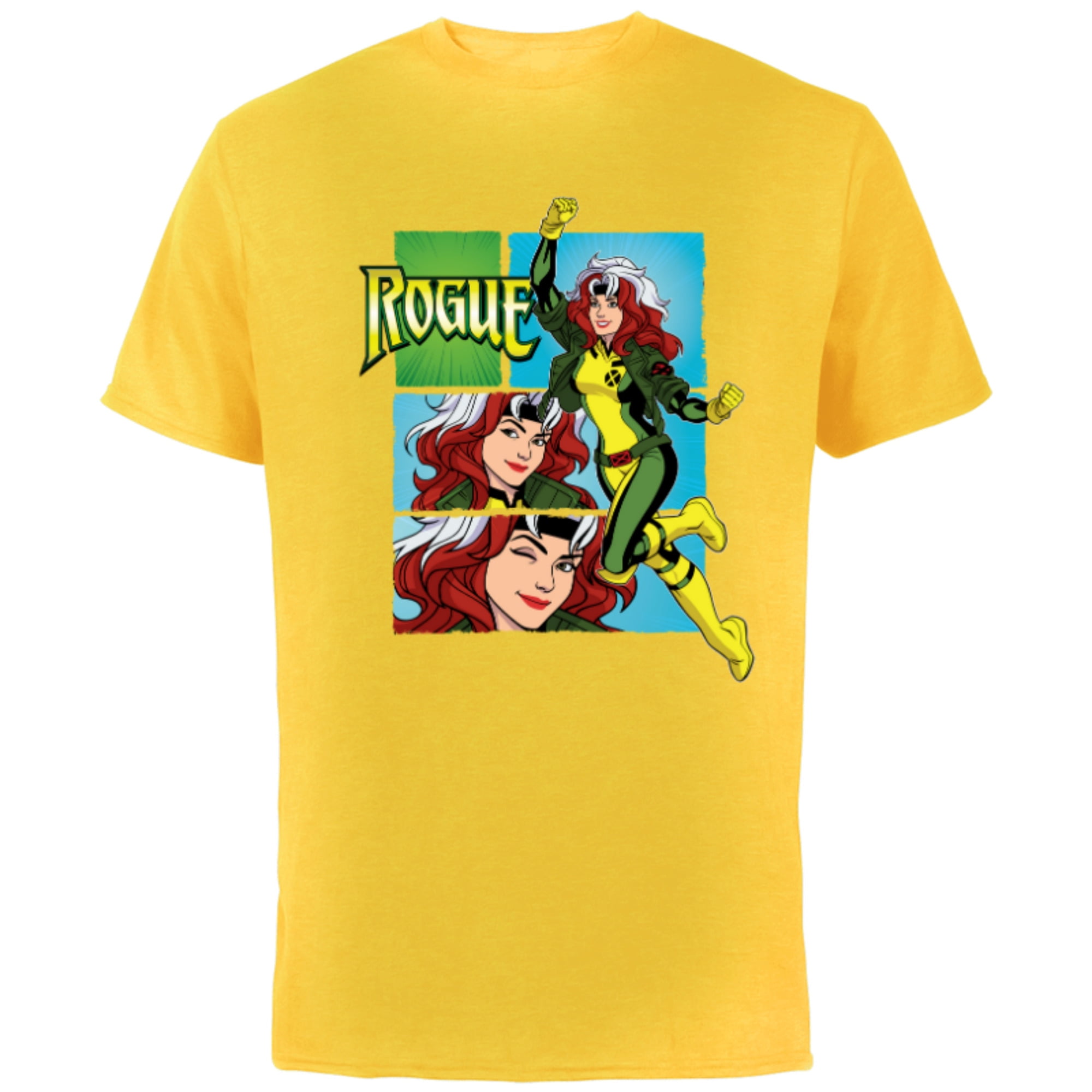 Marvel Studios X-Men ’97 Rogue Wink Logo & Action Panels- Short Sleeve ...