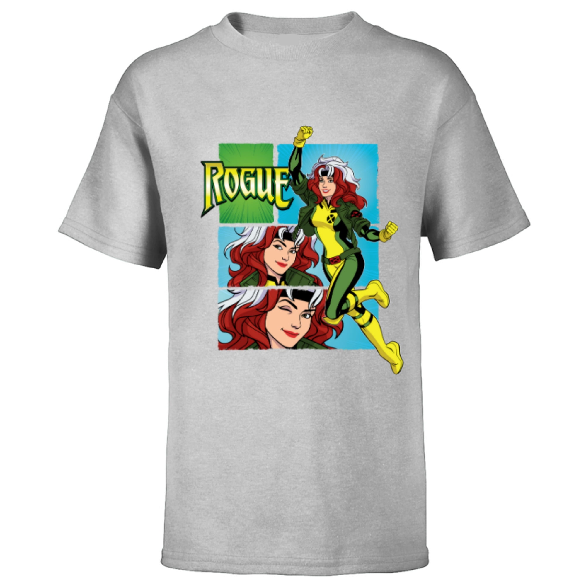Marvel Studios X-Men ’97 Rogue Wink Logo & Action Panels- Short Sleeve ...