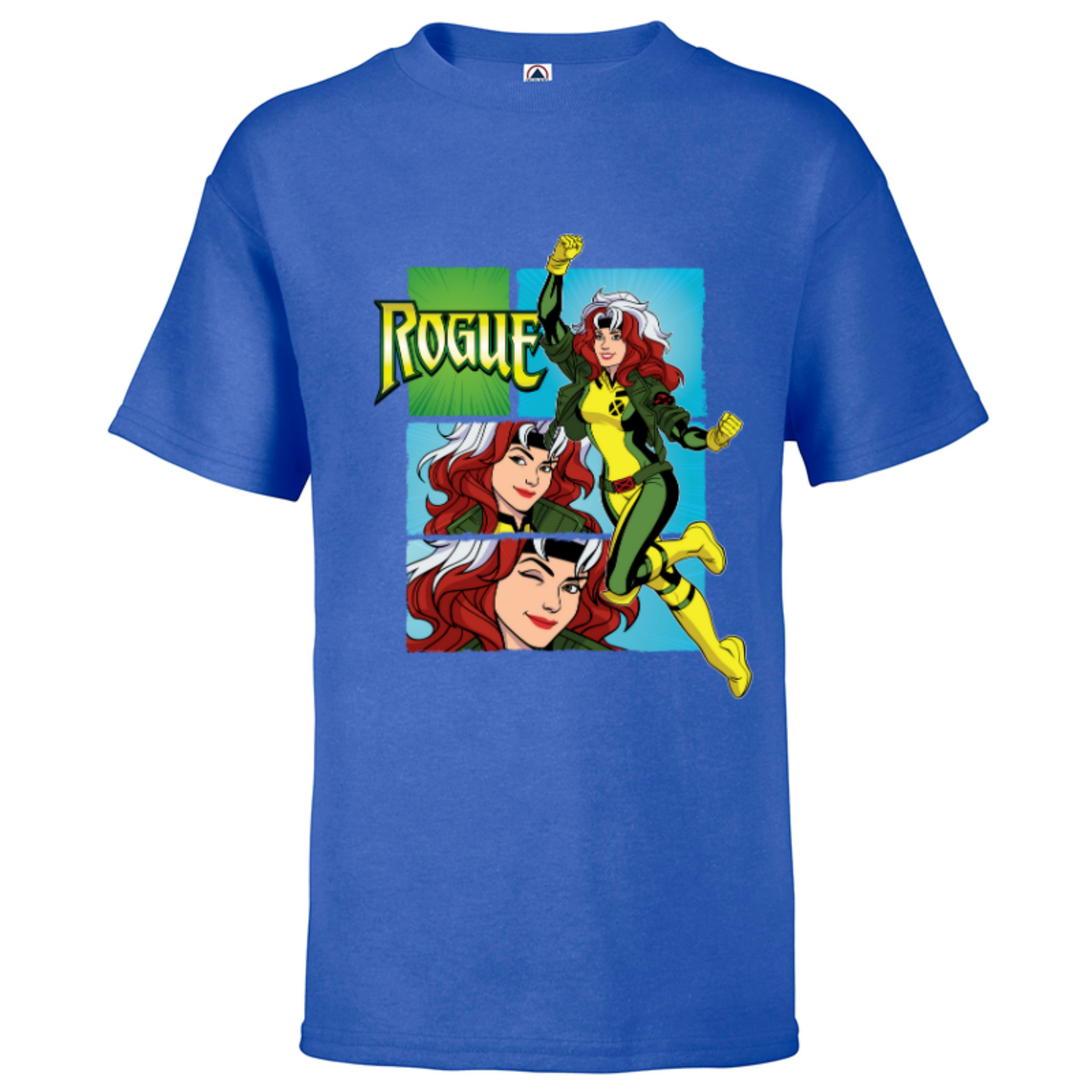 Marvel Studios X-Men ’97 Rogue Wink Logo & Action Panels- Short Sleeve ...