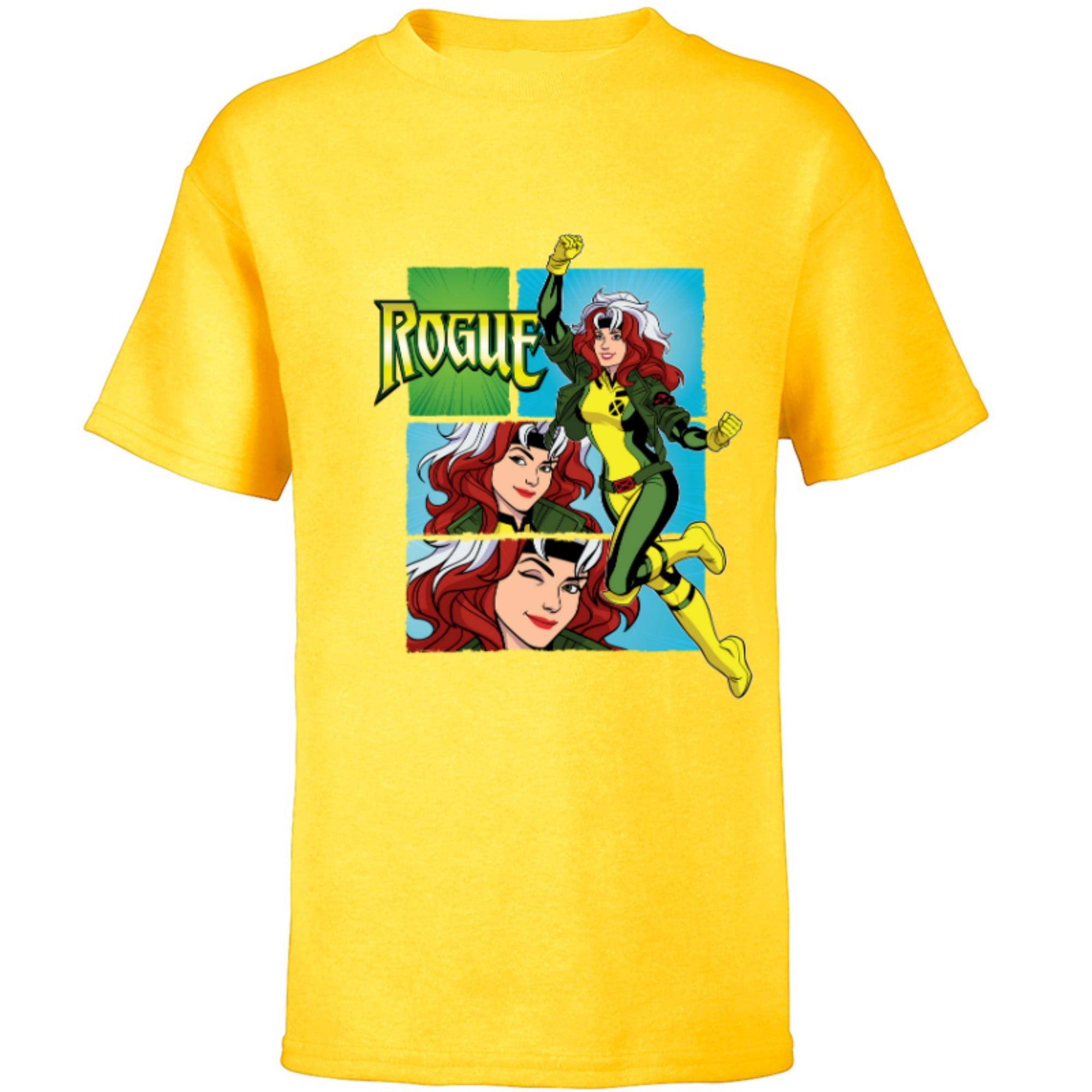 Marvel Studios X-Men ’97 Rogue Wink Logo & Action Panels- Short Sleeve ...