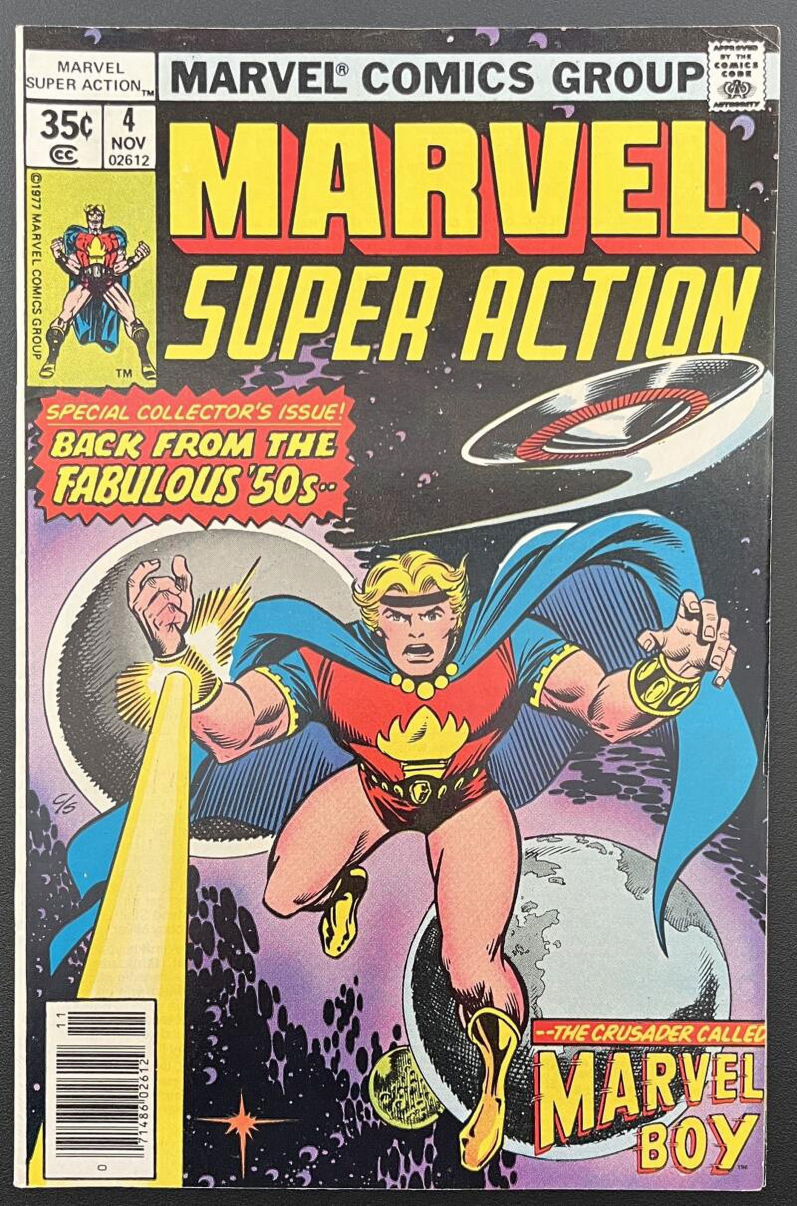 Marvel Super Action Marvel Boy #4 Comic Book Nov. 1977 Golden Age ...