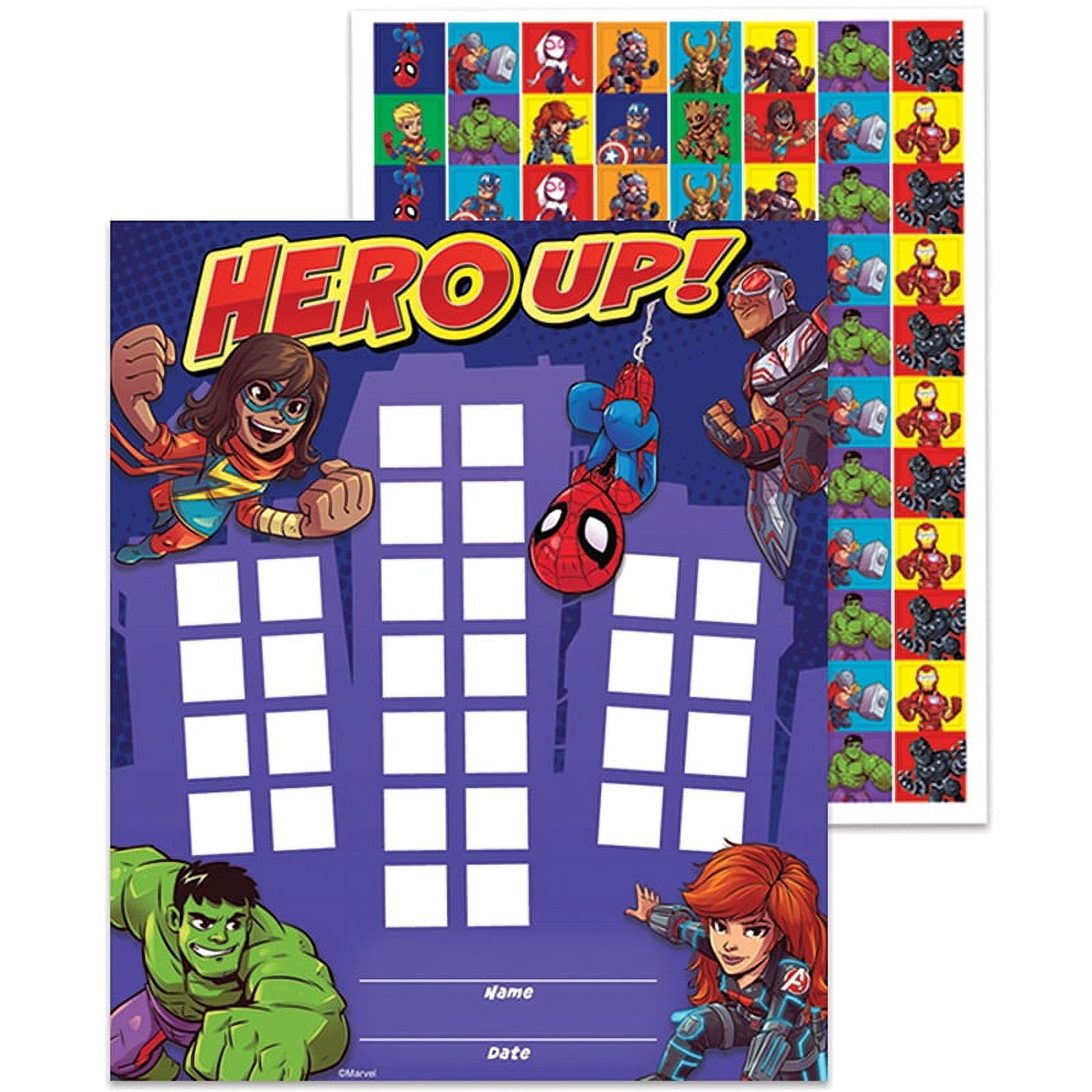 Marvel Super Hero Adventure Mini Reward Charts - Walmart.com