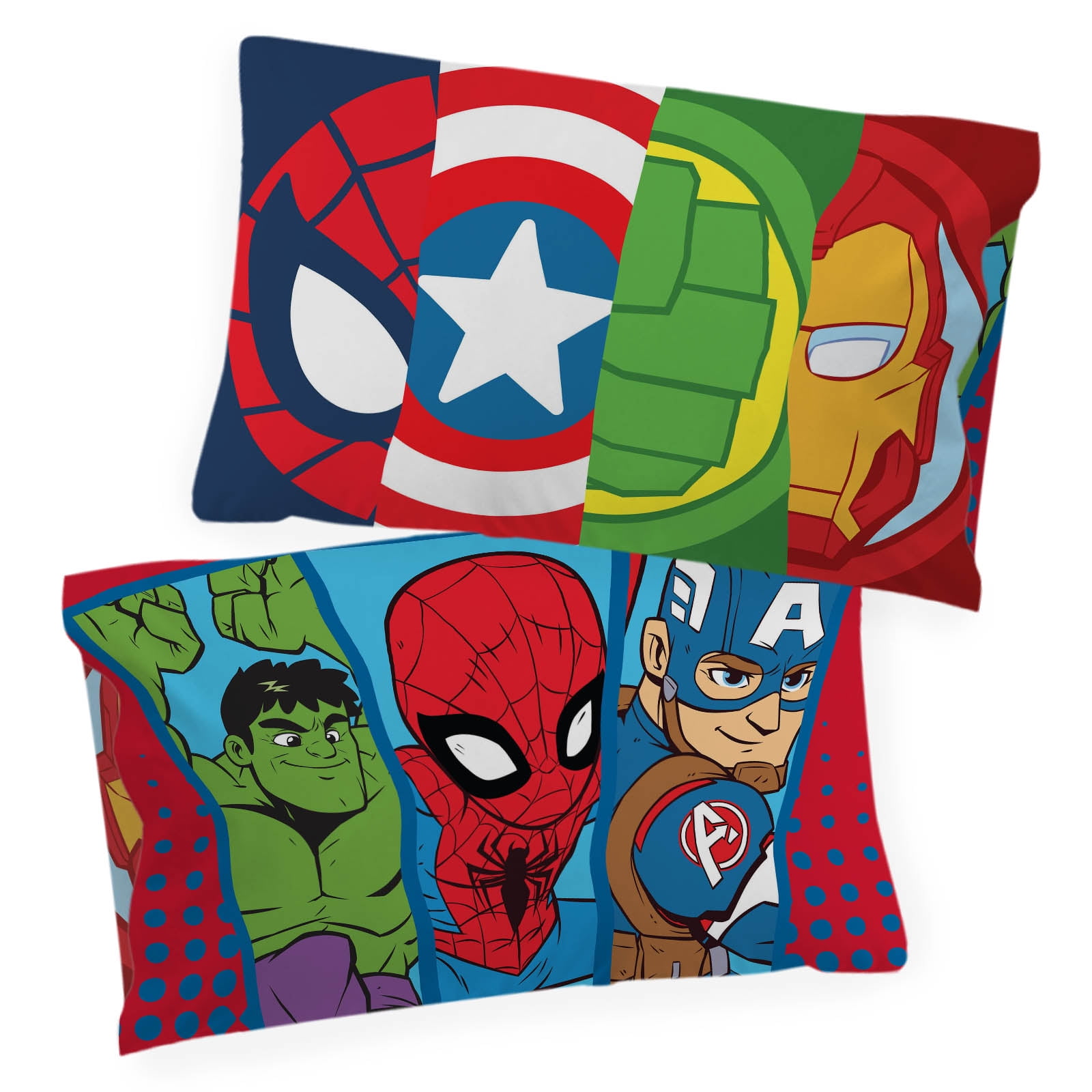 Marvel Super Hero Adventures Avengers Pillowcase, Spiderman & Hulk, 100 ...