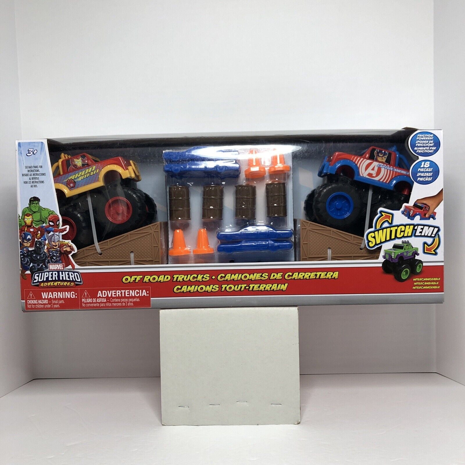Marvel Super Hero Off Road Trucks Thor & Black Panther - Walmart.com