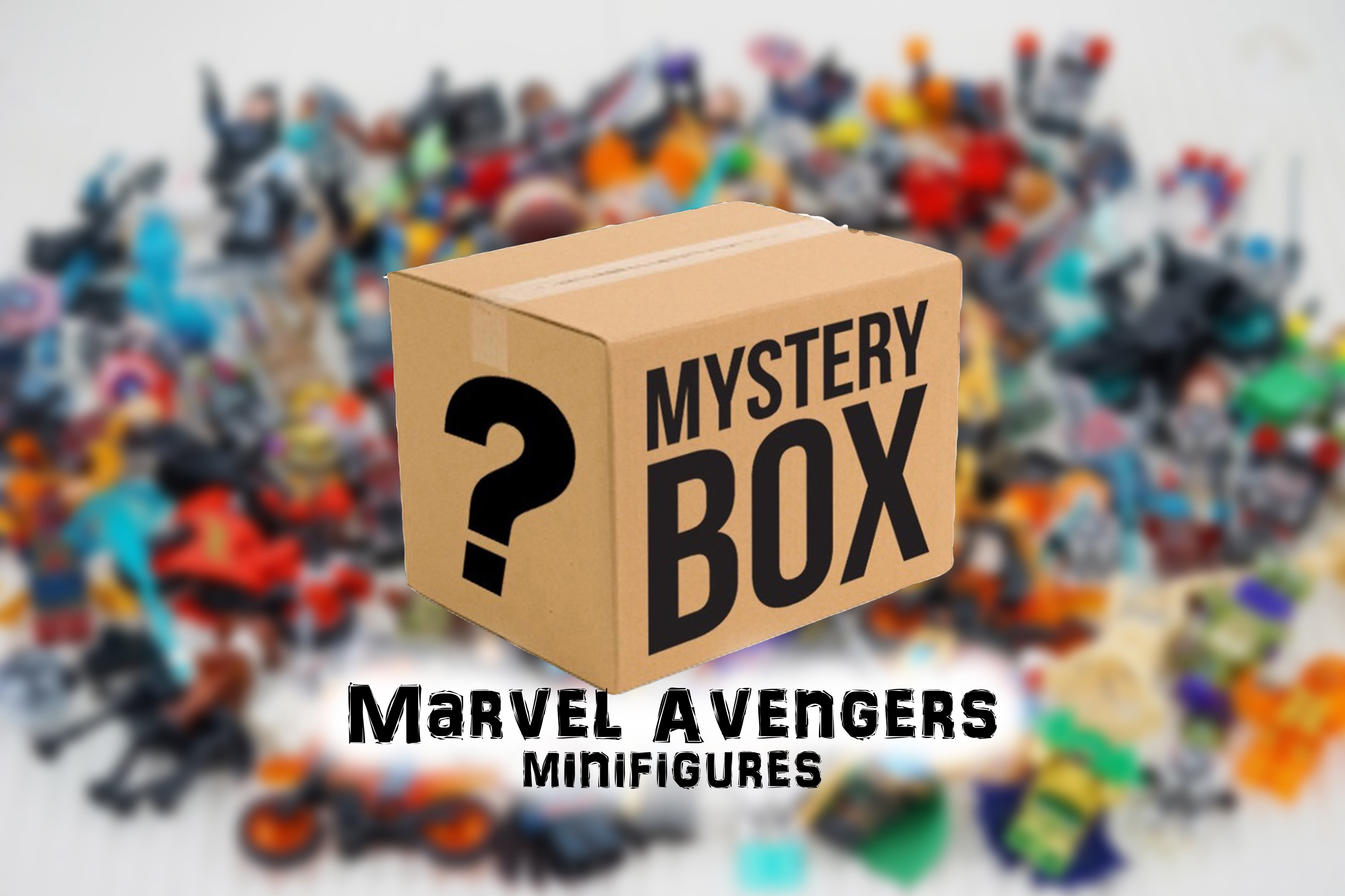 Marvel Super Hero Random Surprise 10 x Building Block Figure Mystery ...
