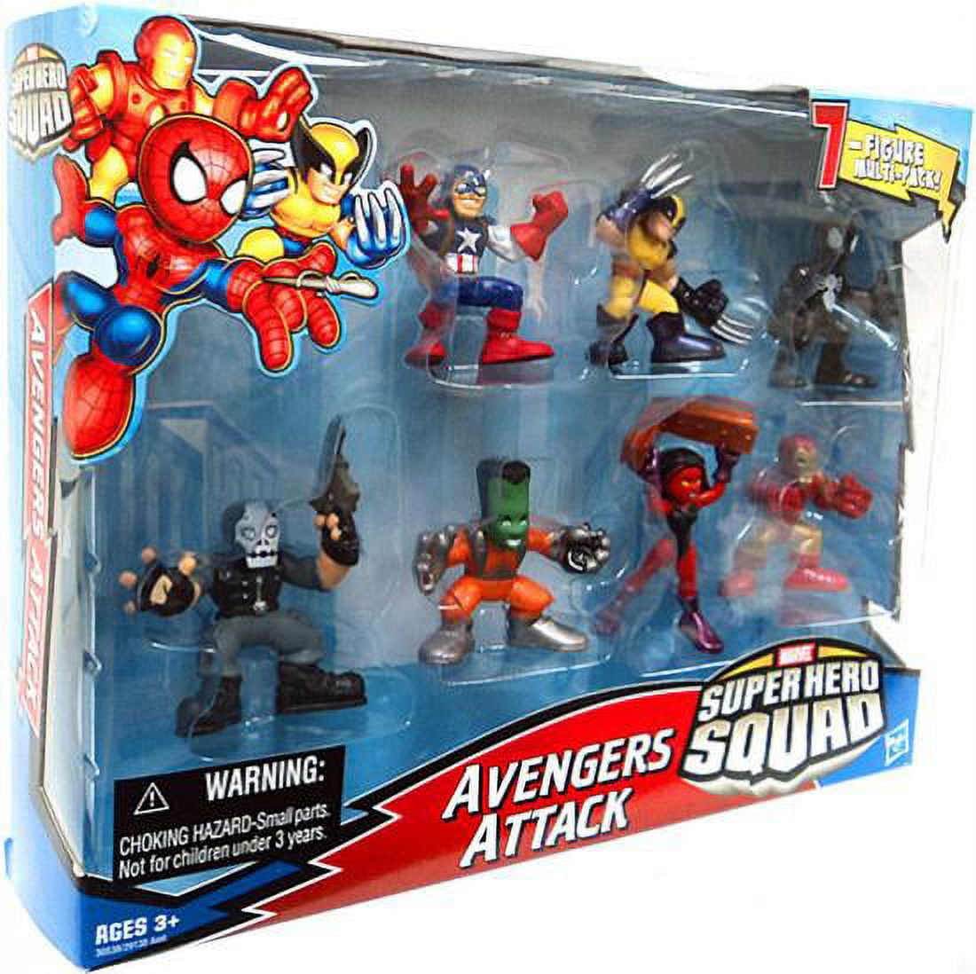 Marvel Super Hero Squad Avengers Attack Action Figure Set - Walmart.com