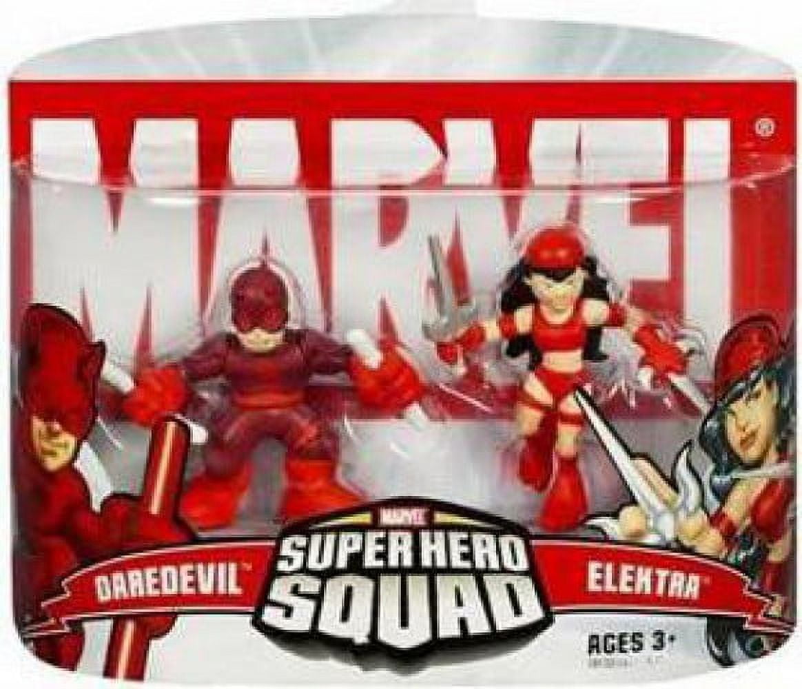 Marvel Super Hero Squad Series 2 Daredevil & Elektra Action Figure 2 ...