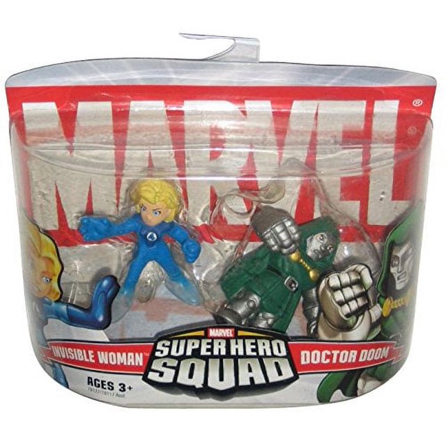 Marvel Super Hero Squad Invisible Woman vs. Dr. Doom Figure Set ...