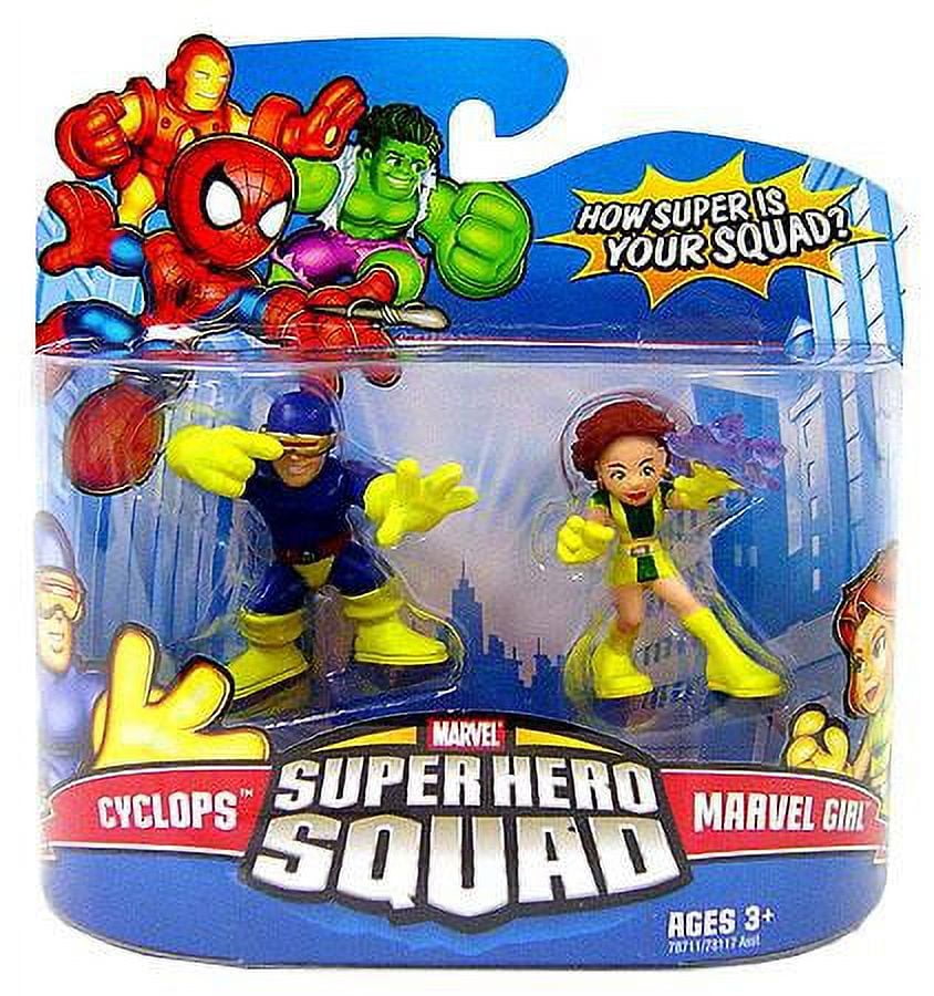 Marvel Super Hero Squad Series 11 Cyclops & Marvel Girl 3" Action ...