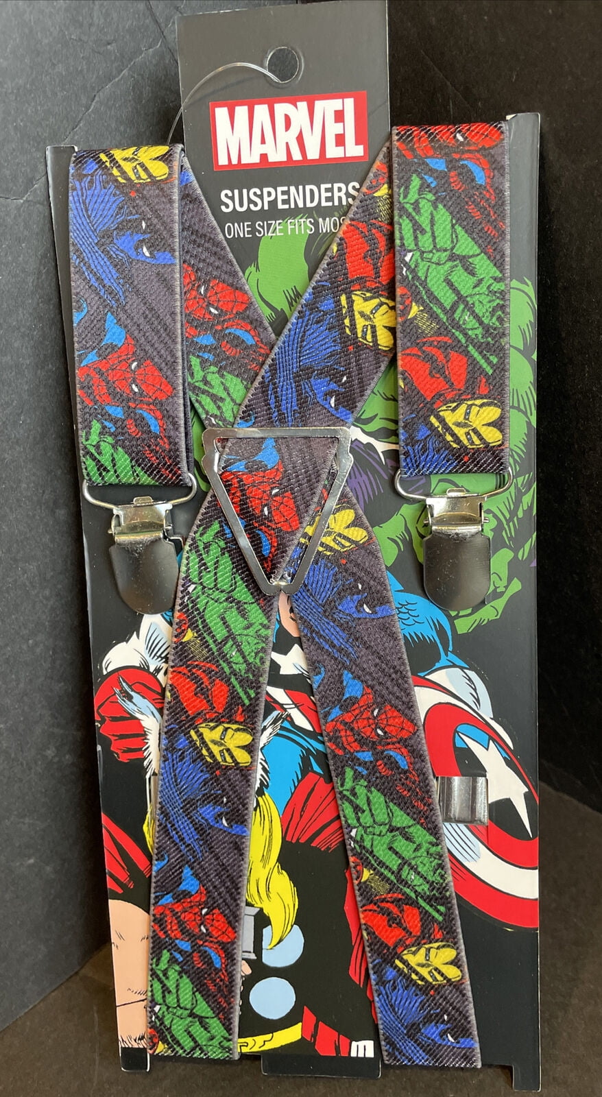 Marvel Super Hero Suspenders One Size Fits Most Mens - Walmart.com