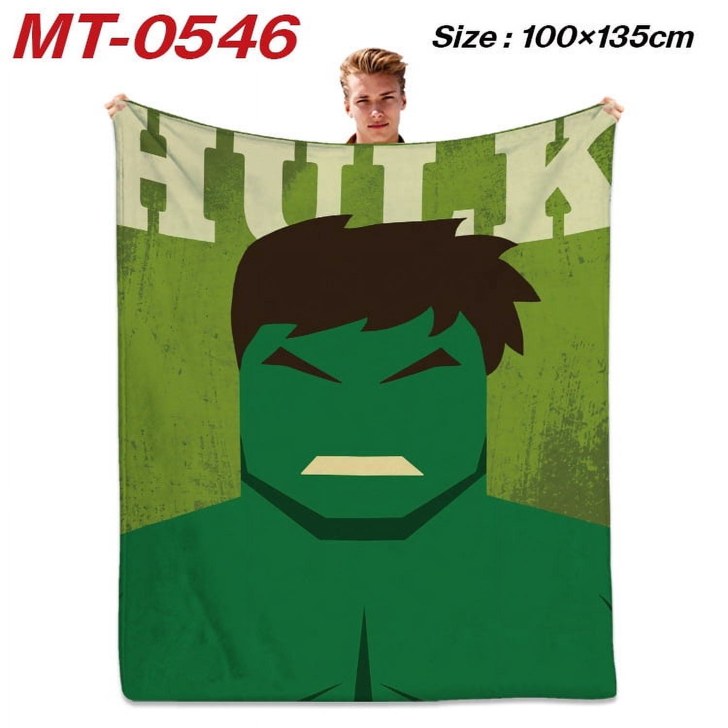 Marvel Super Heroes Anime Peripheral Flannel Blanket Spider-Man Captain ...