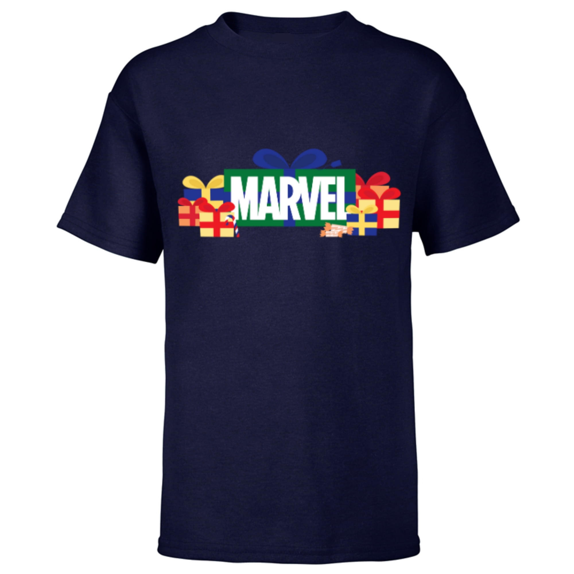 Marvel Super Heroes Logo Holiday Christmas Gifts & Presents - Short ...