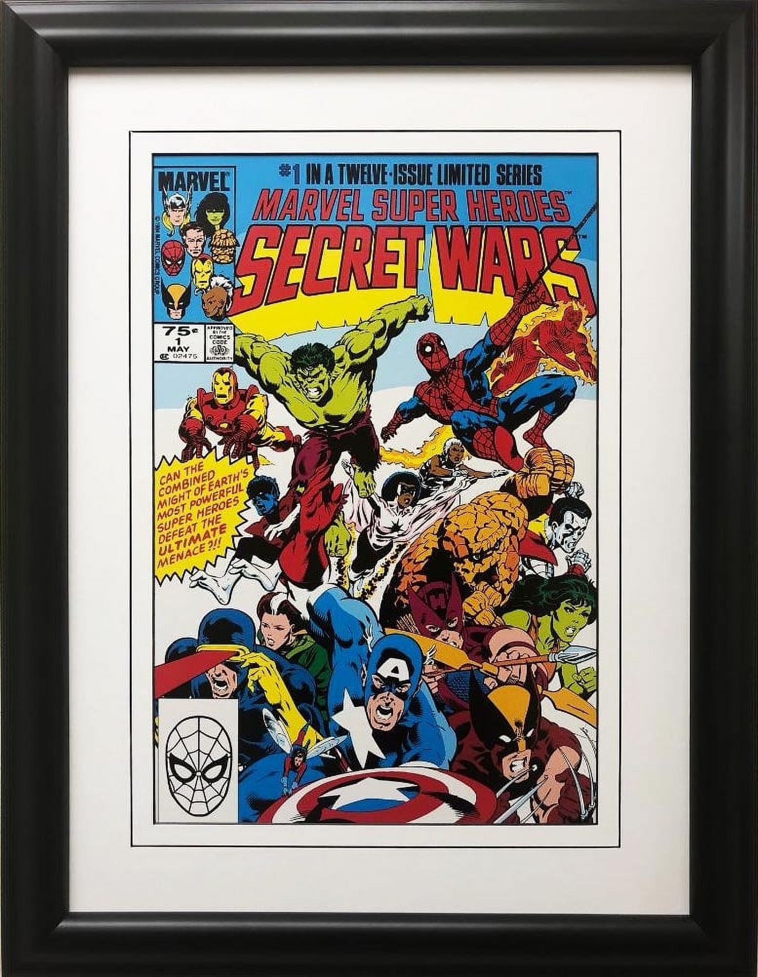 Marvel "Super Heroes Secret War" #1 Framed Comic Book Poster Generic ...