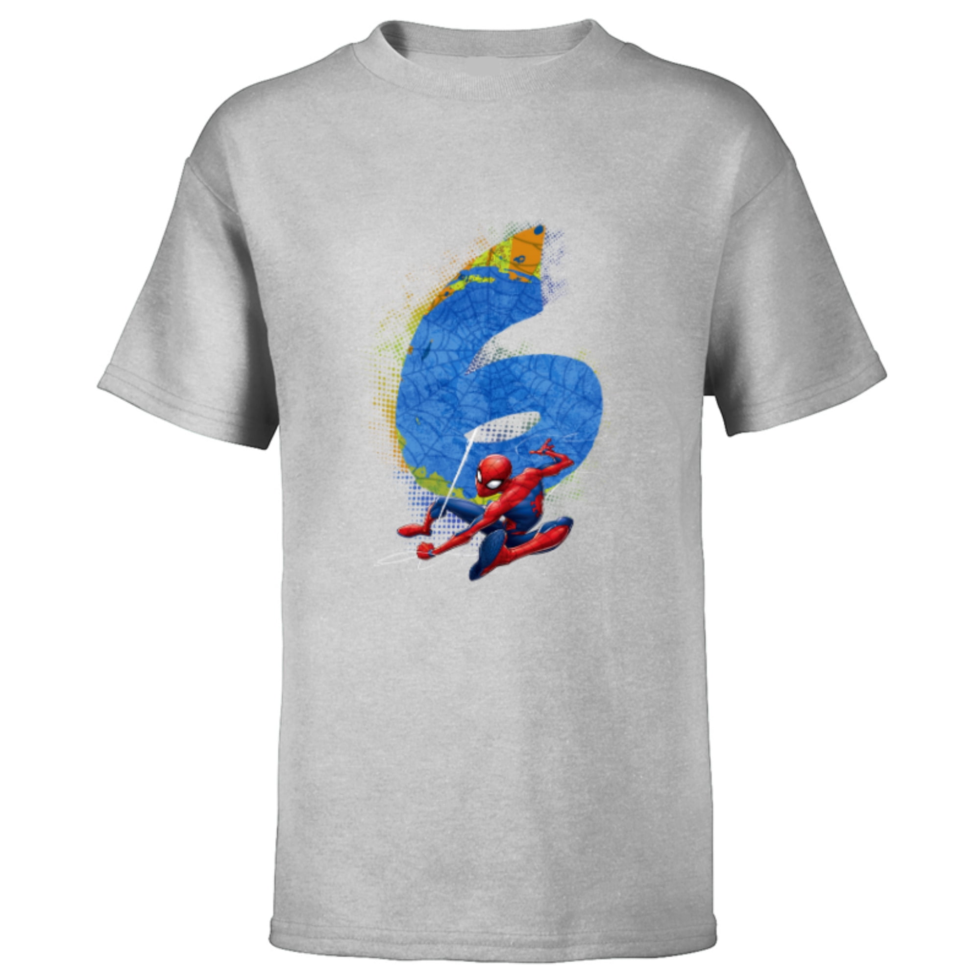Marvel Super Heroes Spider-Man 6 Year Old Sixth Birthday - Short Sleeve ...