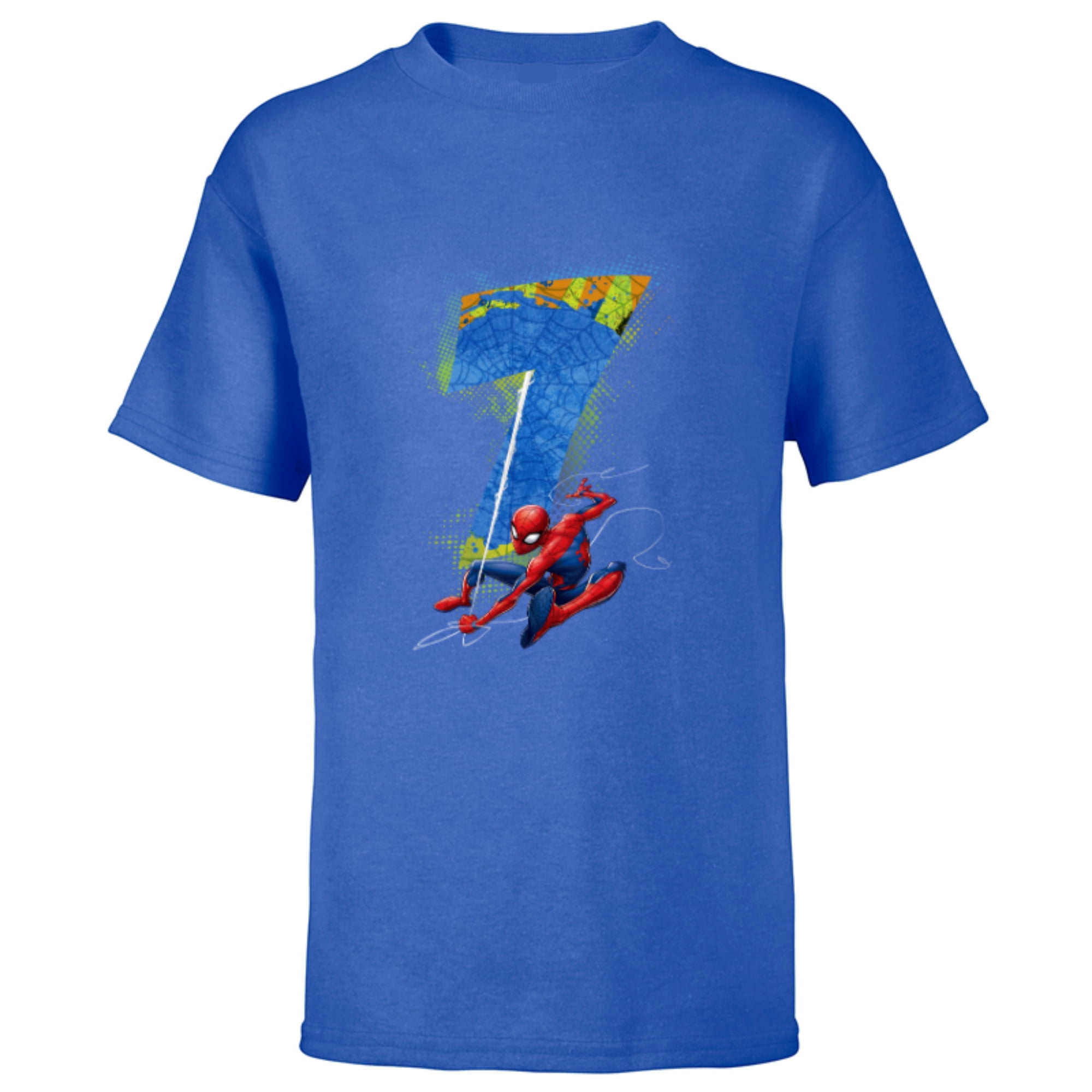 Marvel Super Heroes Spider-Man 7 Year Old Seventh Birthday - Short ...