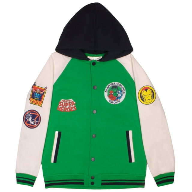 Marvel Super Heros Marvel Comics Varsity Hoodie Jacket (Size 8-16 ...