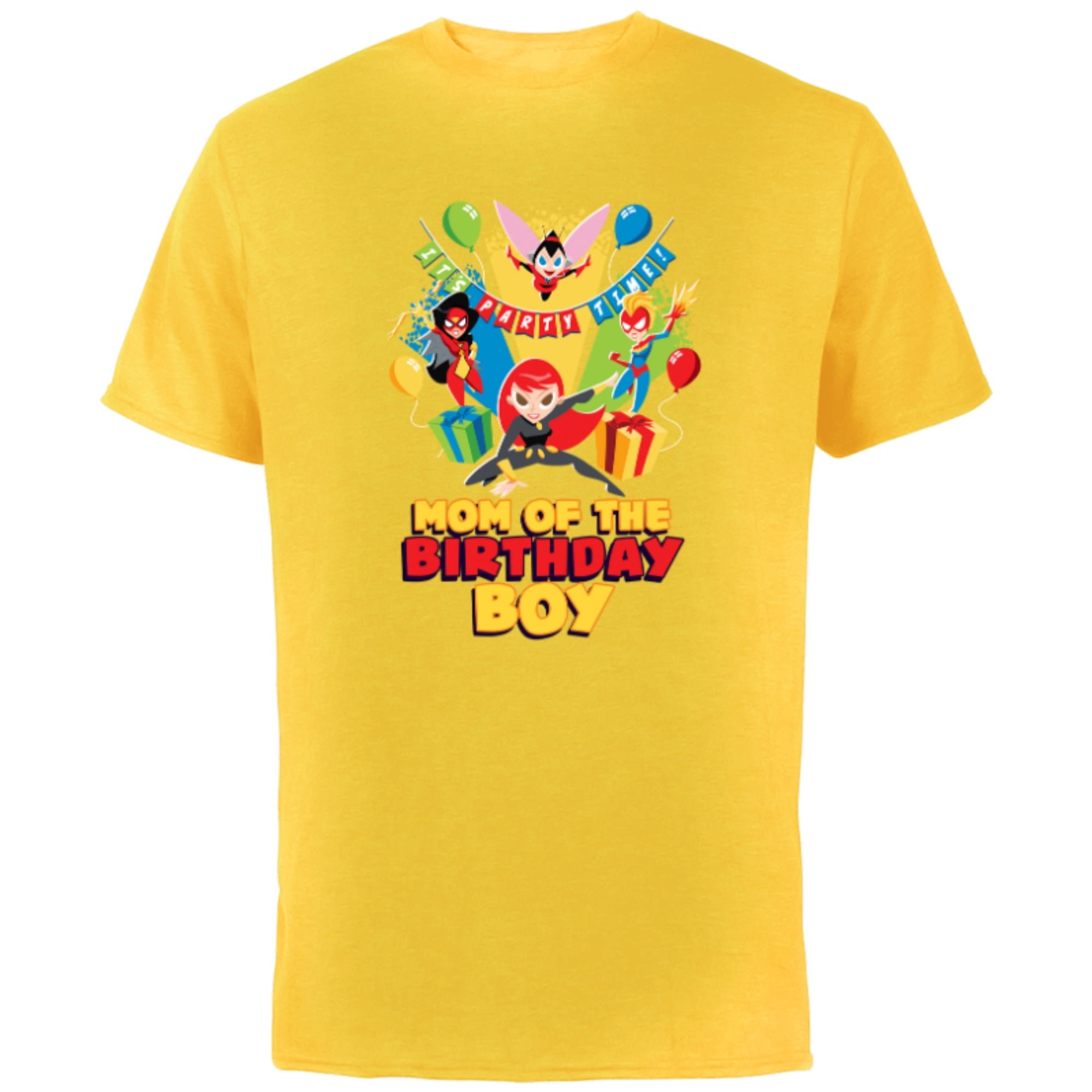 Marvel Super Women Family Party Mom of the Birthday Boy - Short Sleeve ...