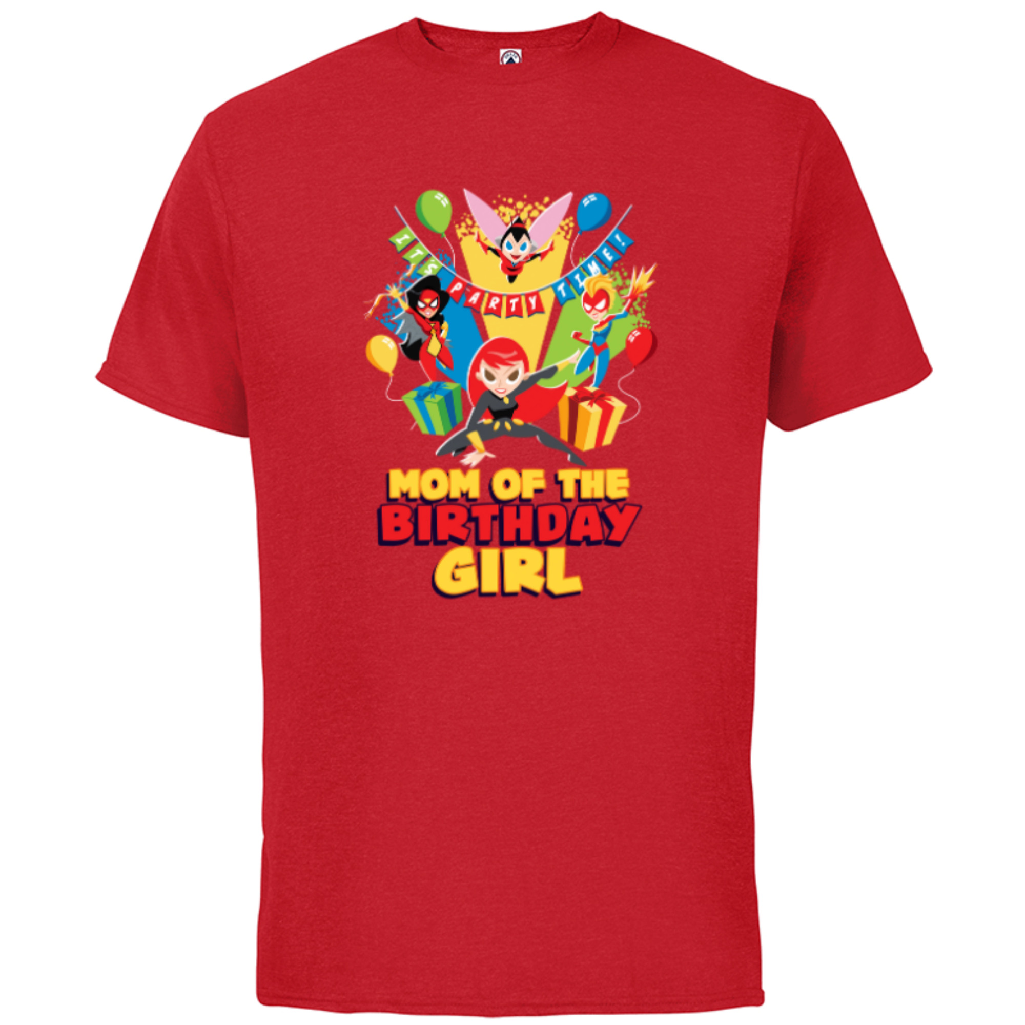 Marvel Super Women Family Party Mom of the Birthday Girl - Short Sleeve ...