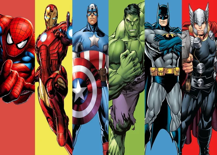 Marvel Superhero Backdrop Avengers Iron Man Spiderman Birthday Party ...