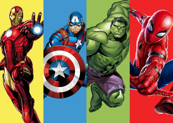 Marvel Superhero Backdrop Avengers Iron Man Spiderman Birthday Party ...