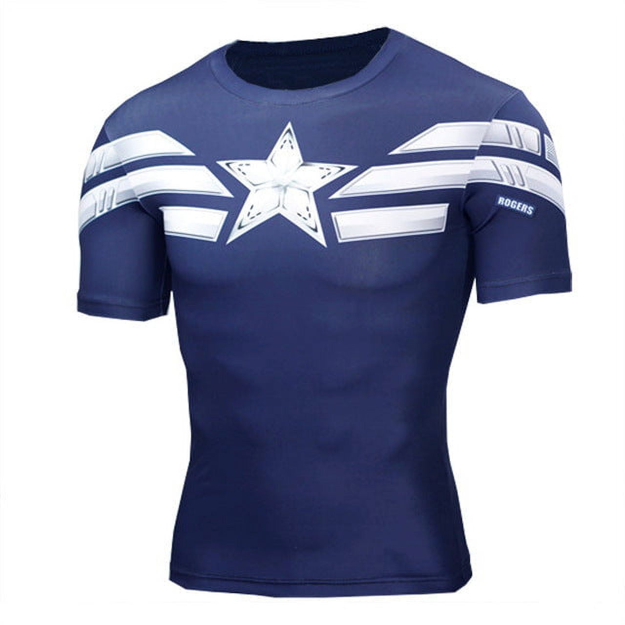 Marvel Superhero Rash Guard T Shirt Top - Walmart.com