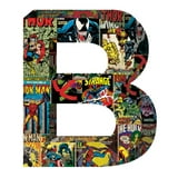 Marvel Superhero Retro Comics Wooden Letter 'B' with Hooks - Walmart.com