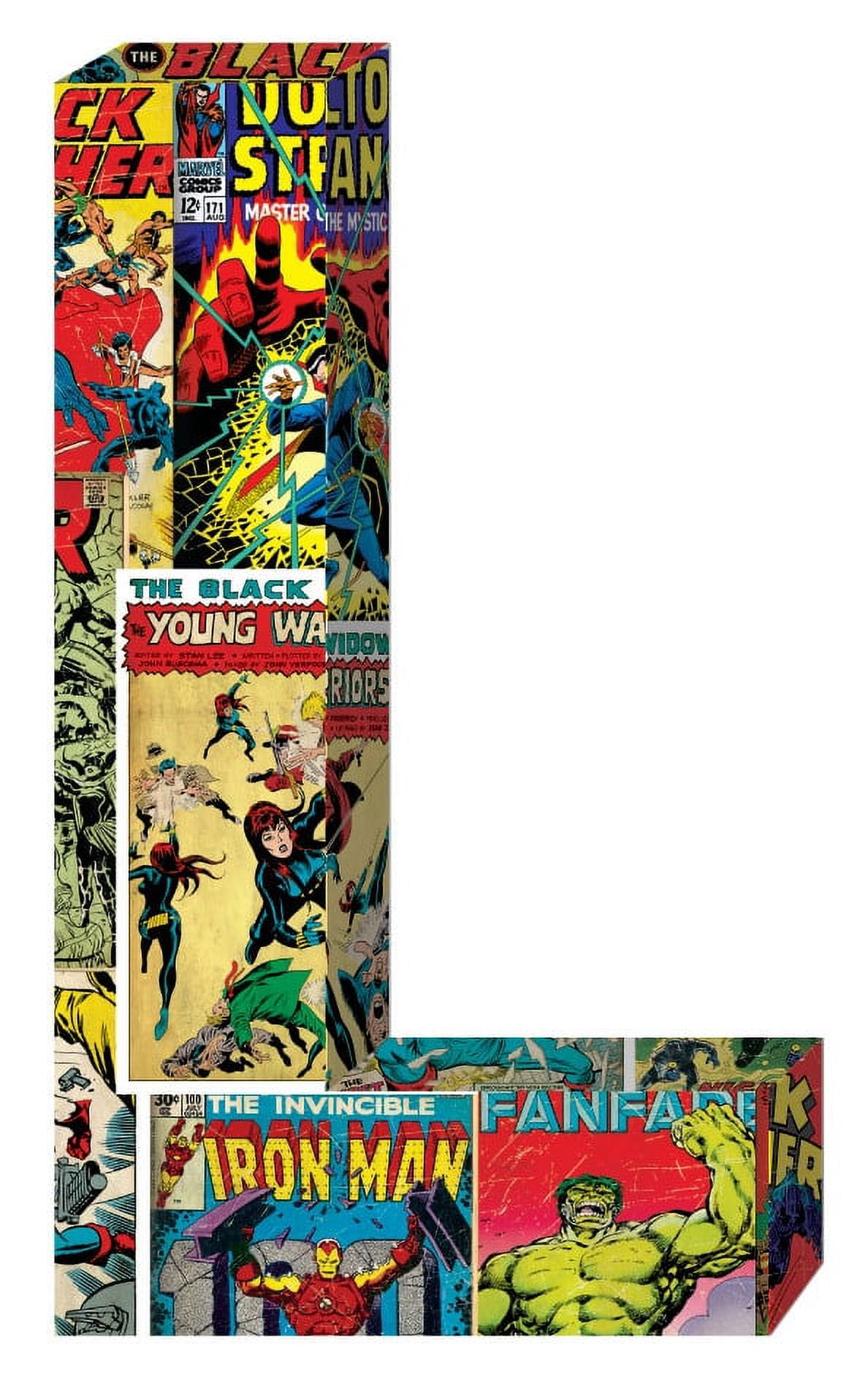 Marvel Retro Comics Wooden Letter 'L' Home Decor, Decoration - Walmart.com