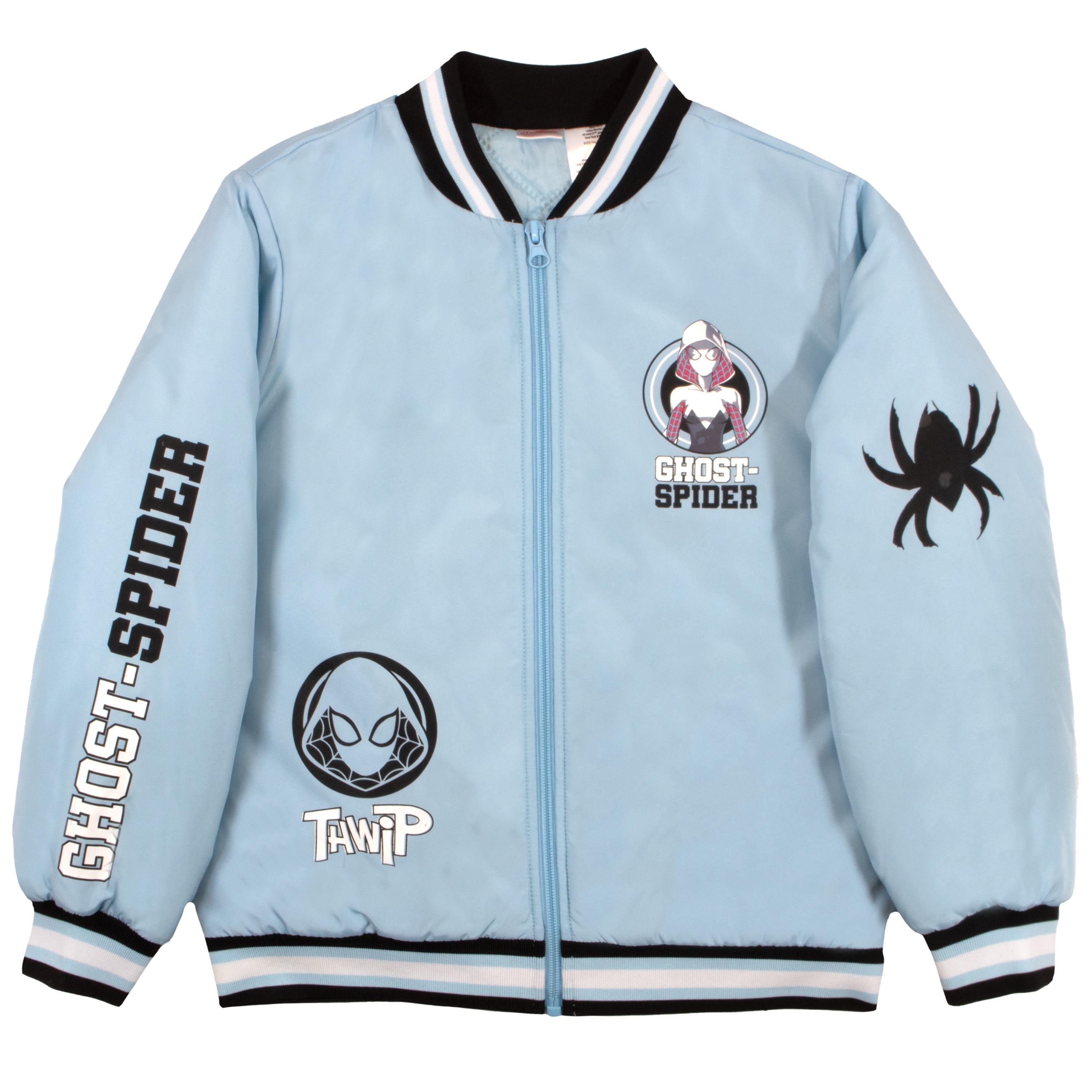 Marvel Superheroes Characters Breathable, Bomber Jacket (Girl's), Size ...