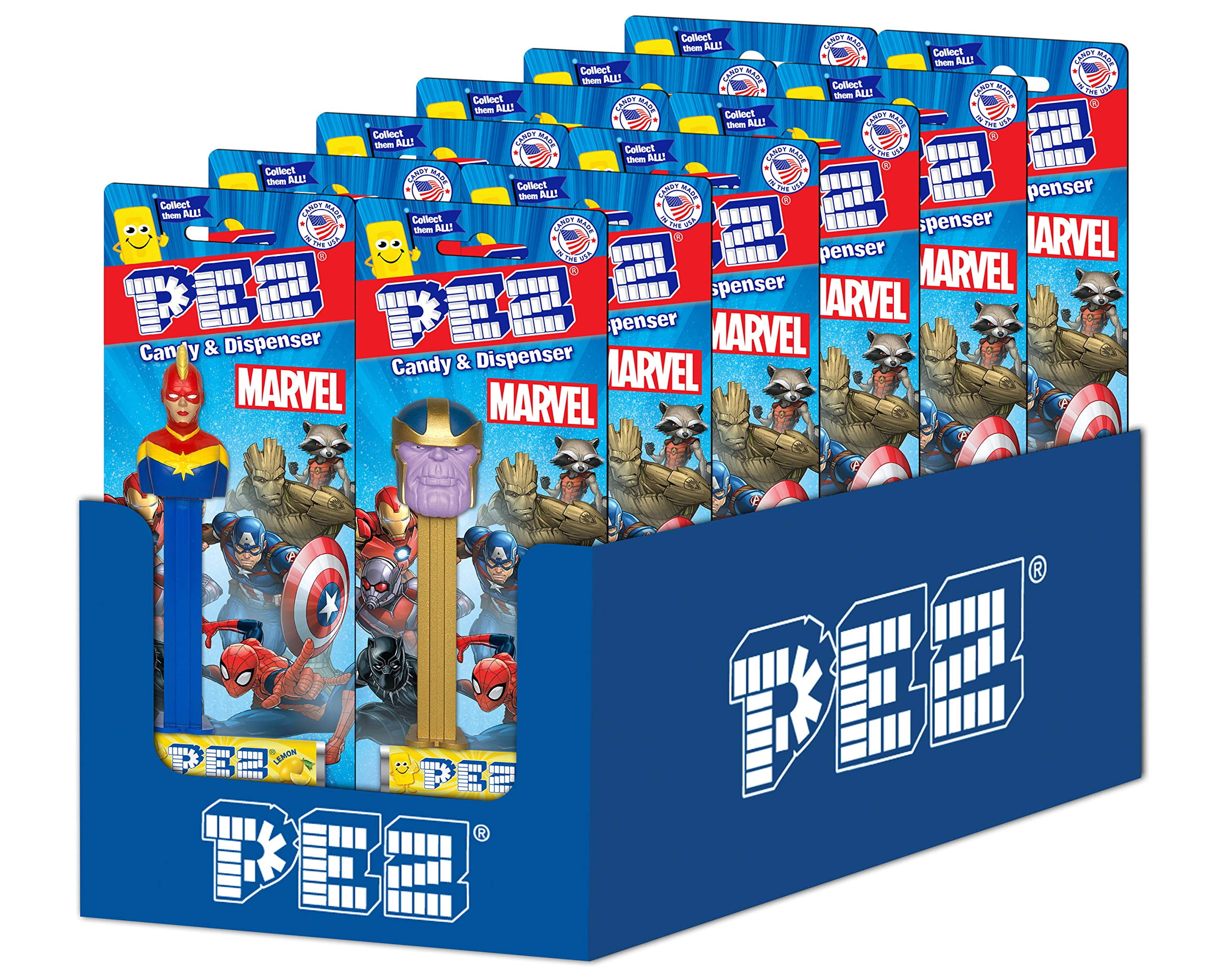 Marvel Superheroes Pez Dispensers (Pack Of 12) - Walmart.com
