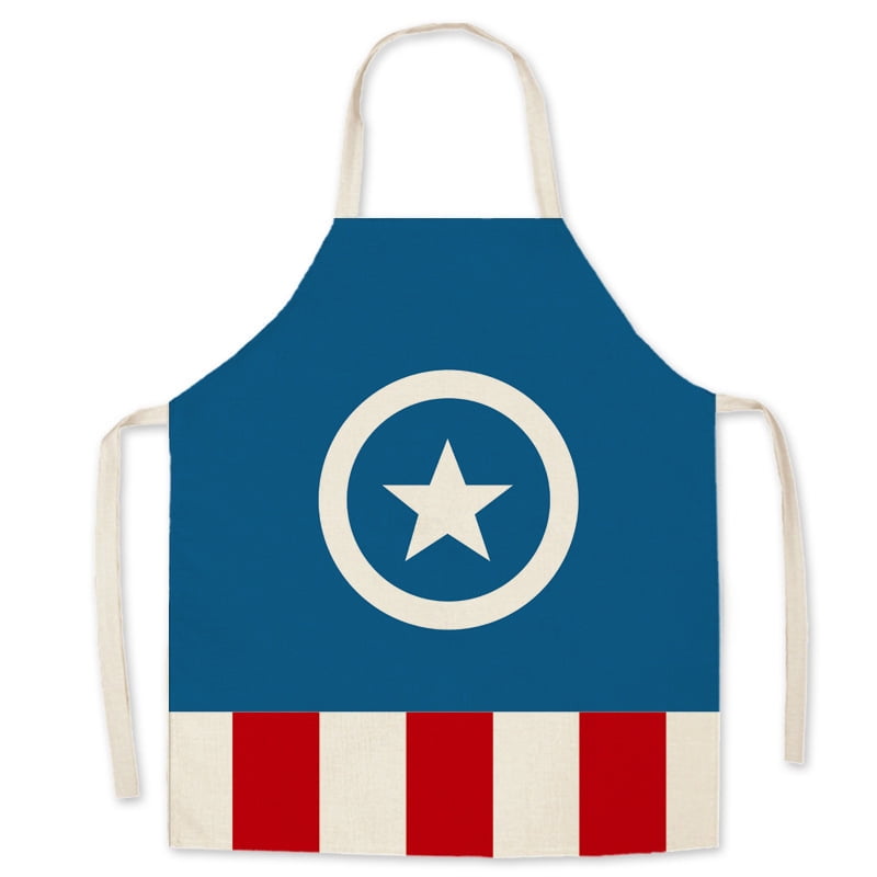 Marvel Superman Iron Man Adult Cleaning Gown Superhero Printed Apron ...