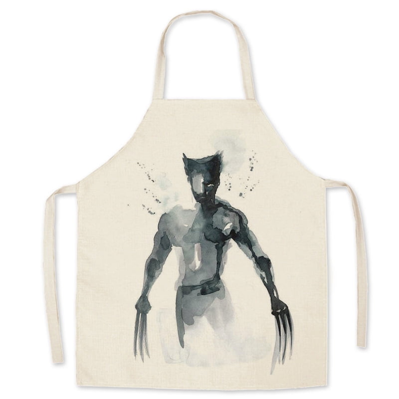 Marvel Superman Iron Man Adult Cleaning Gown Superhero Printed Apron ...