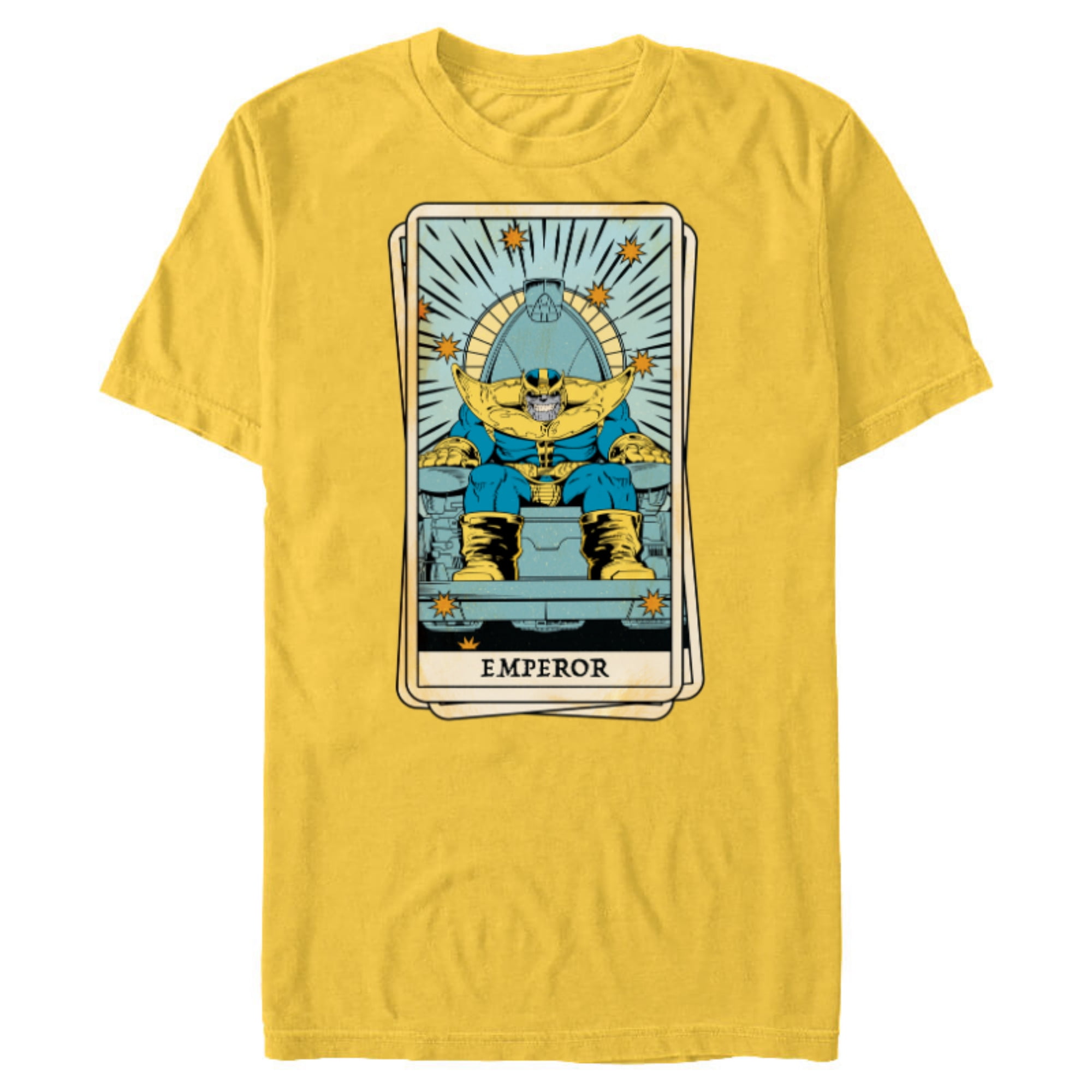 Marvel Tarot Arcana Thanos as the Emperor Card - Short Sleeve Blended T ...