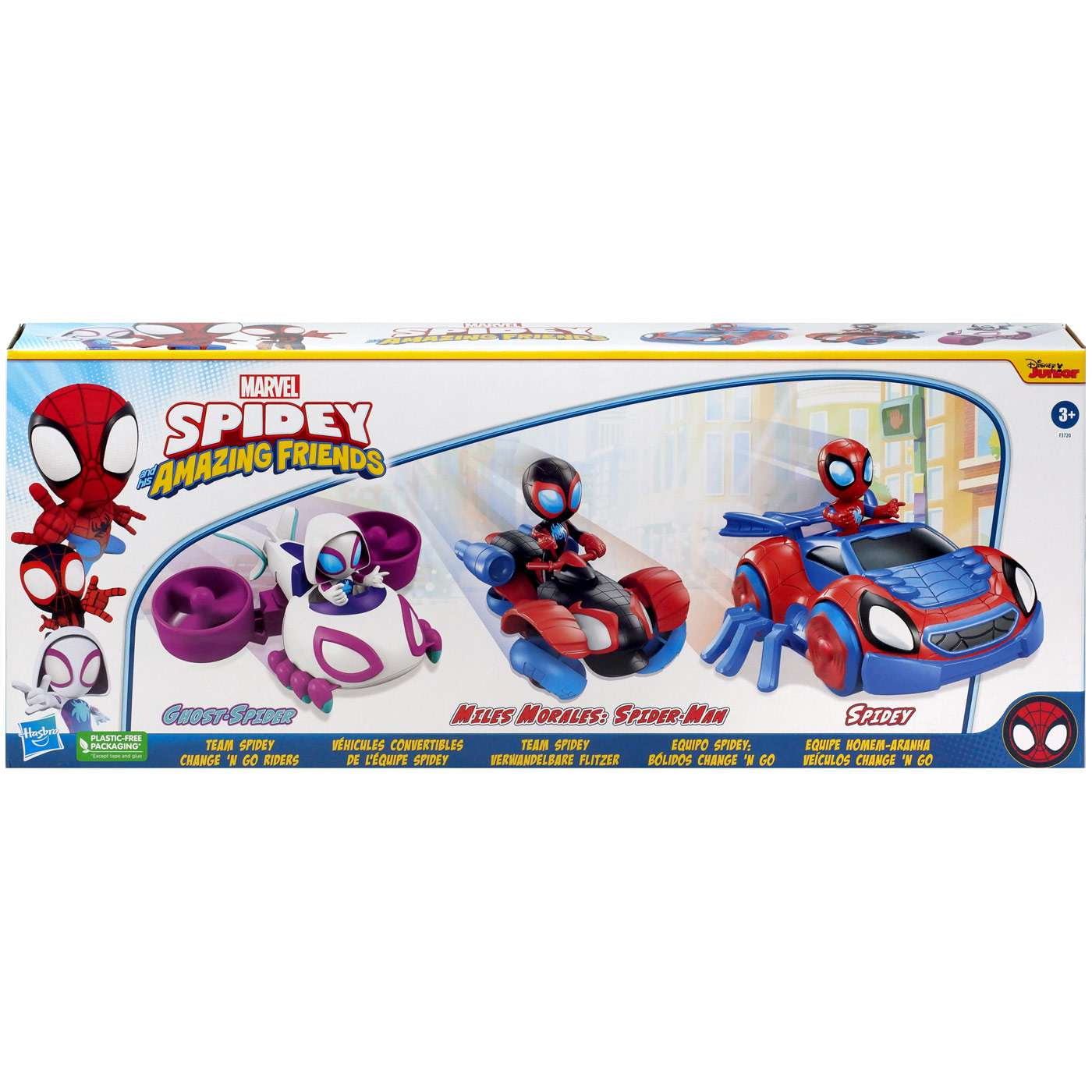 Marvel Team Spidey Change 'N Go Riders Spidey, Miles Morales & Ghost ...