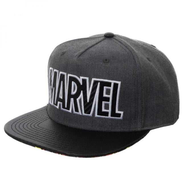 Marvel Teams Marvel Teams Marvel Logo Carbon Fiber Adjustable Grey ...