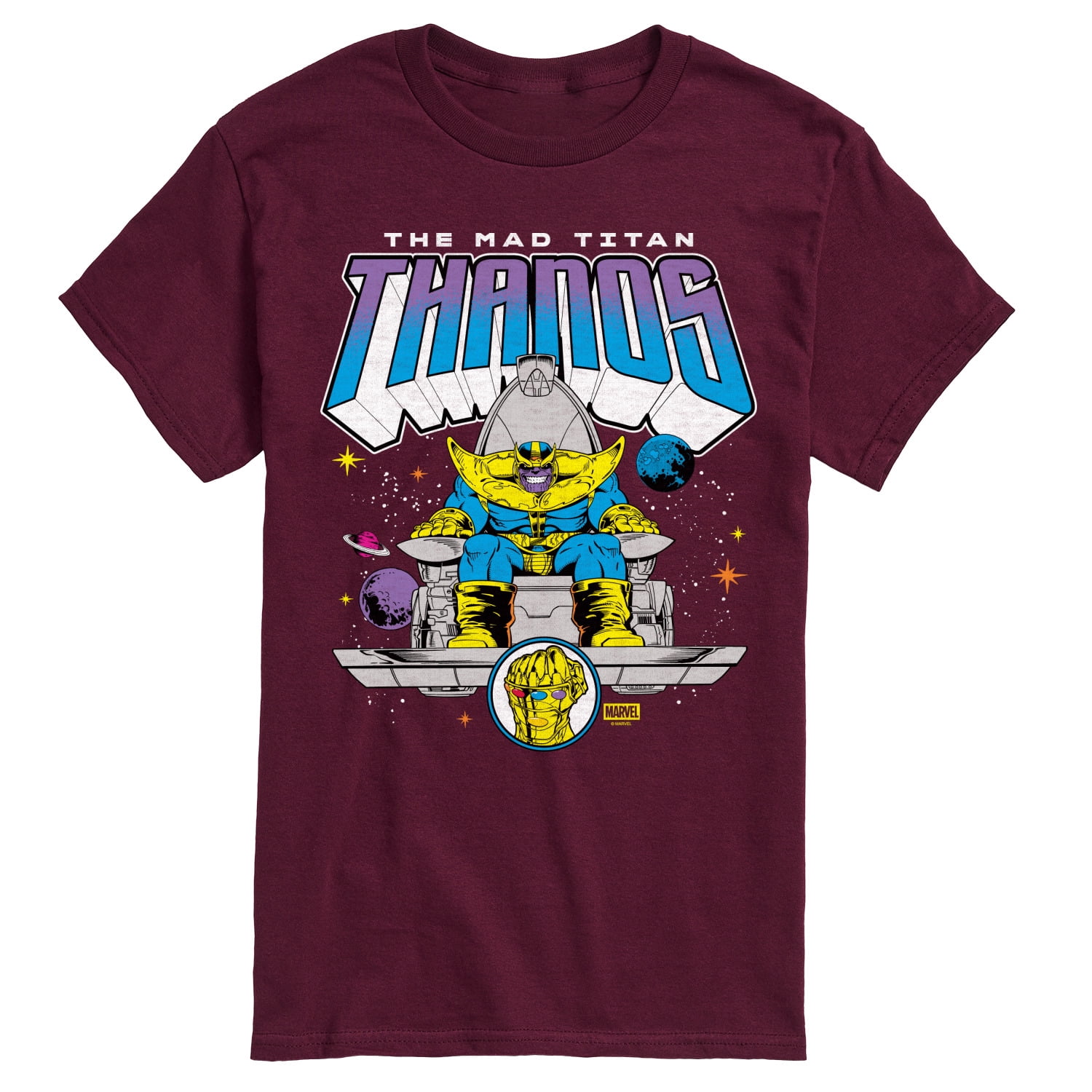 Marvel - Thanos Mad Titan - Men's Short Sleeve Graphic T-Shirt ...