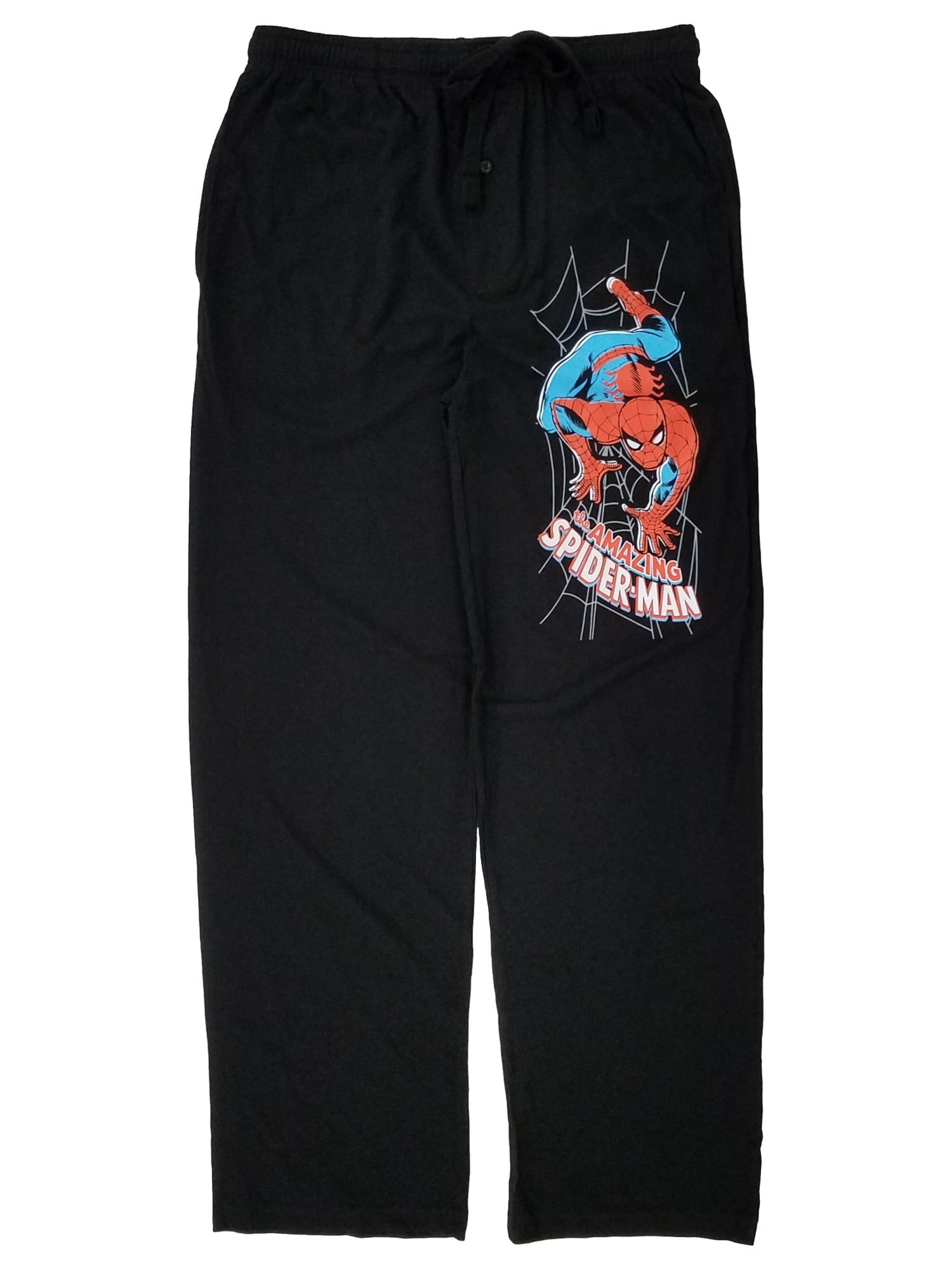 Marvel The Amazing Spider-Man Mens Black Sleep Pants Pajama Bottoms XX ...
