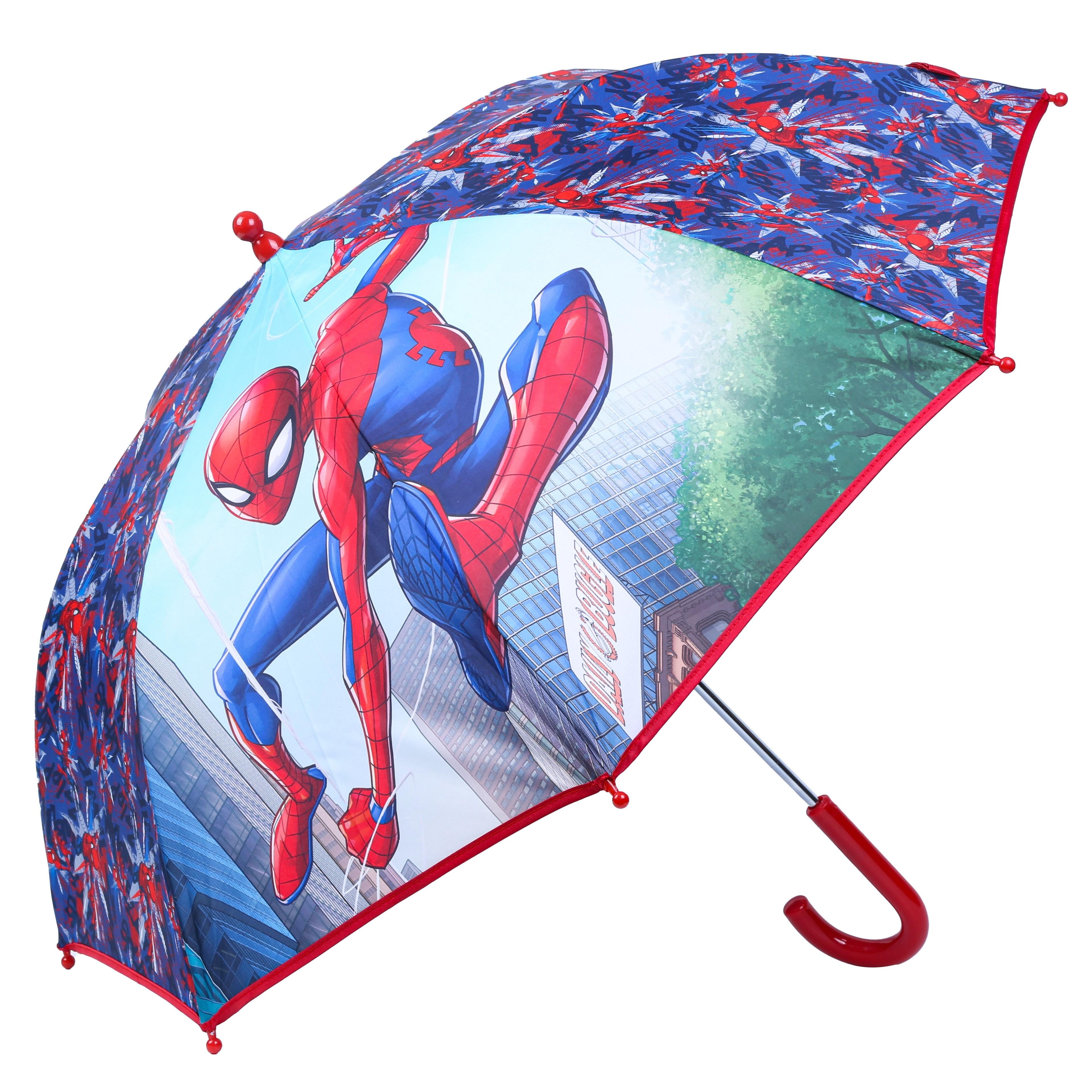 Marvel The Amazing Spider-Man Swinging Through the CIty Stick Umbrella ...