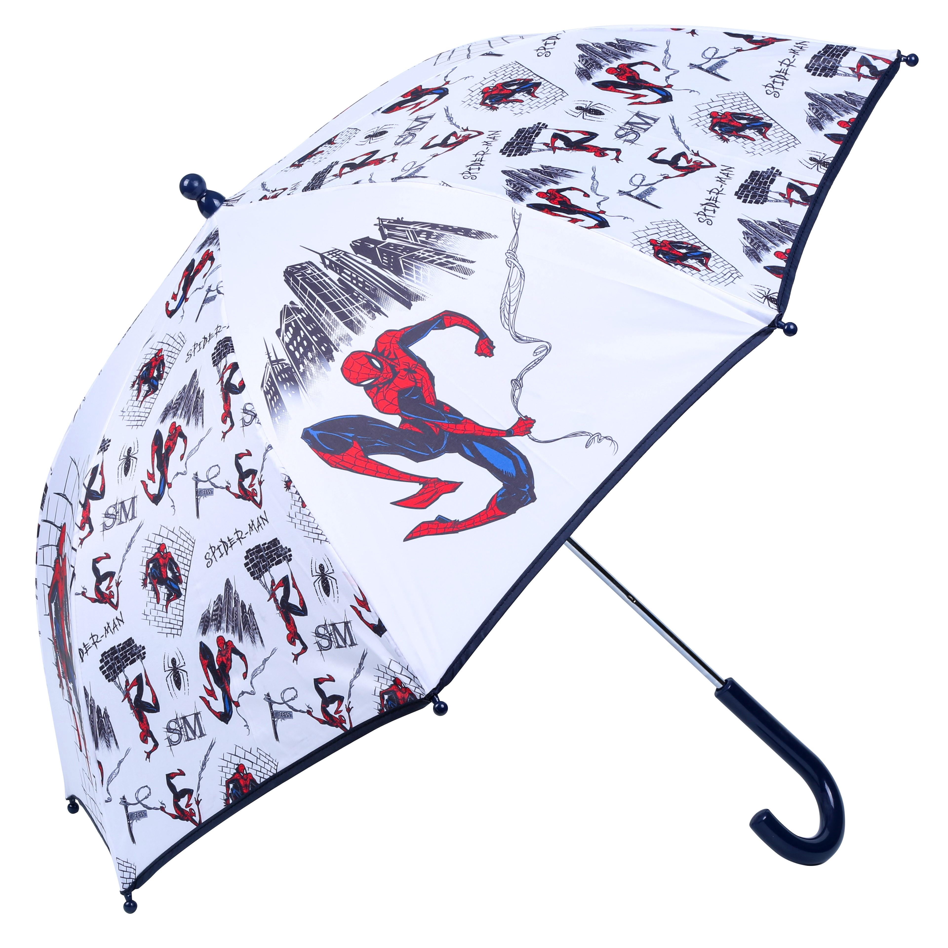 Marvel The Amazing Spider-Man Swinging Through the City Stick Umbrella ...