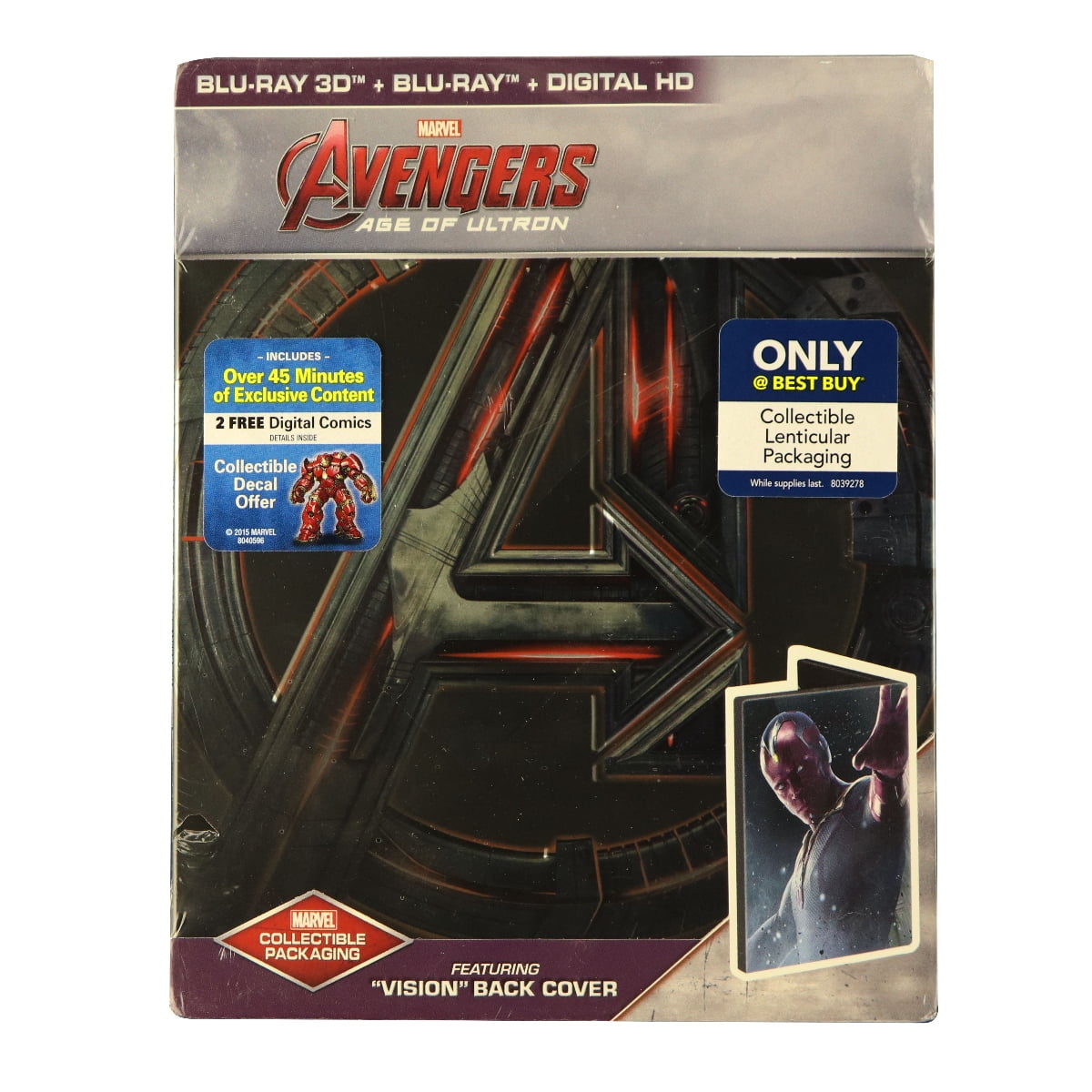Pre-Owned Marvel The Avengers Age Of Ultron Blu-ray 3D / Blu-Ray ...