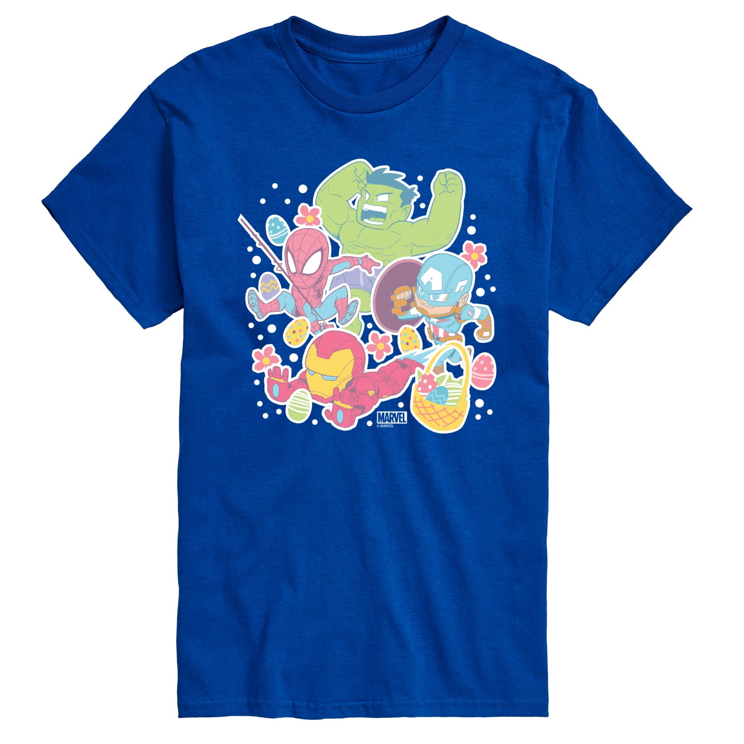 Marvel The Avengers - Easter Stickers - Men's Short Sleeve Graphic T ...
